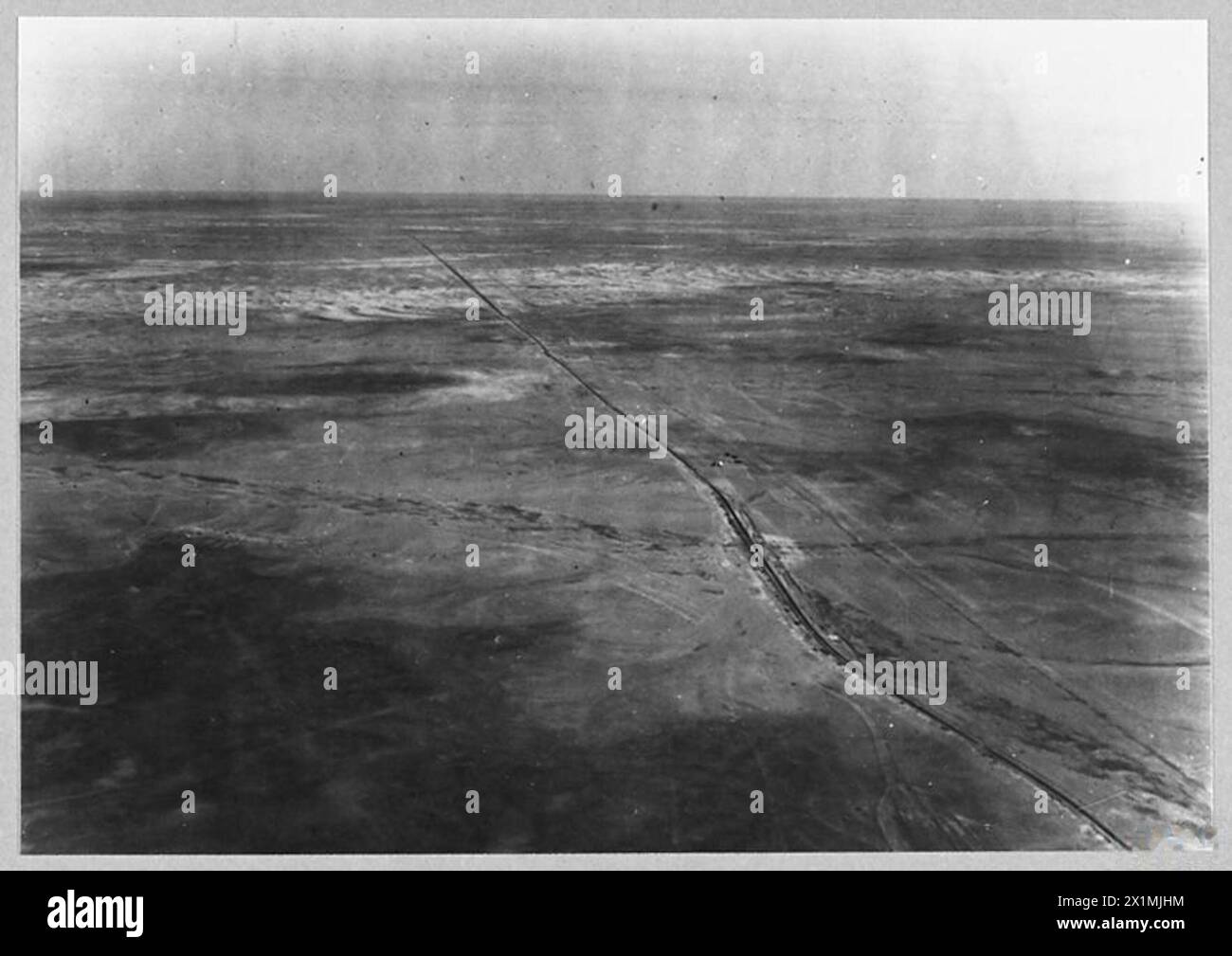 Air view of the Iraq pipeline as seen during a transatlantic flight ...