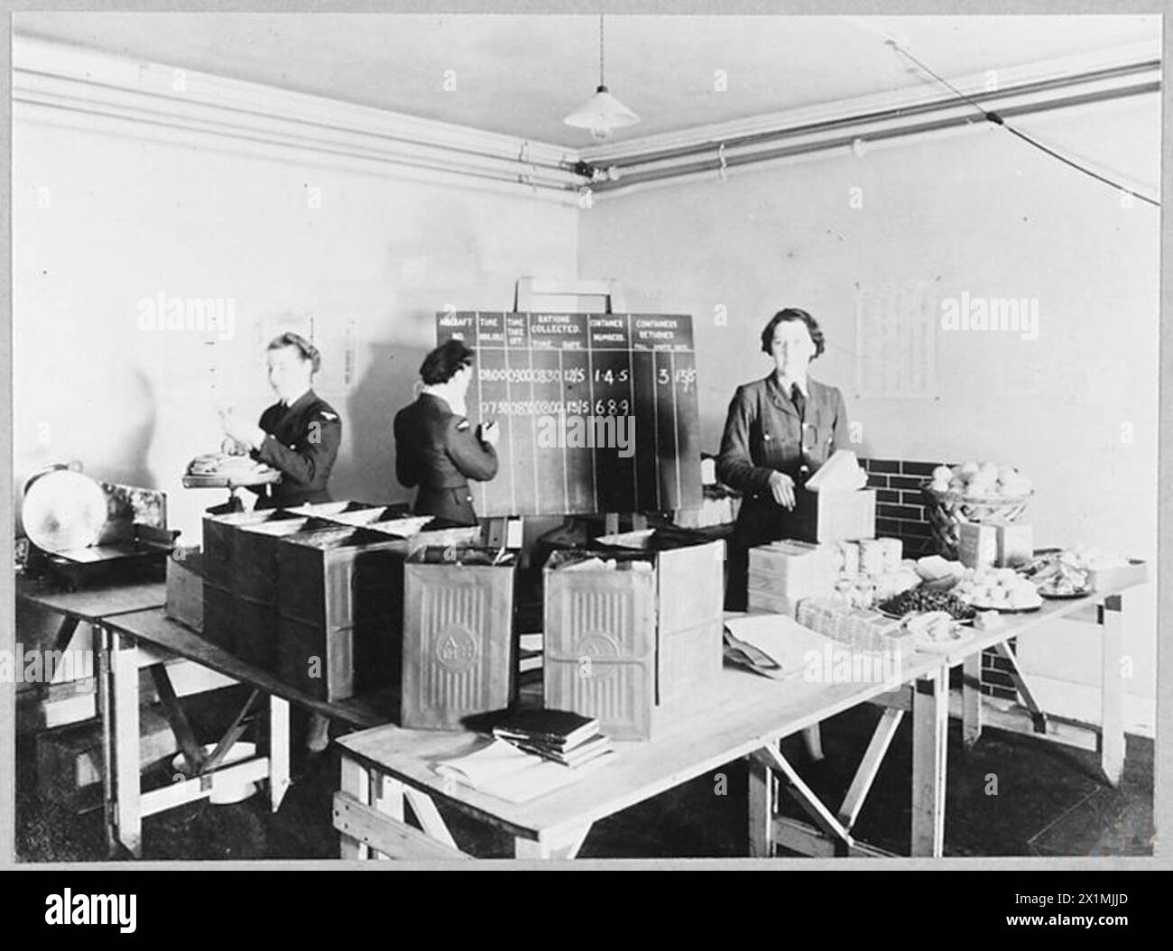 SPECIAL LONG DISTANCE RATIONS FOR R.A.F. AIR CREWS - Members of the W.A ...