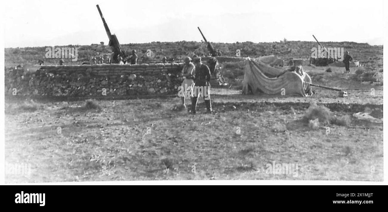 PICTURES FROM GREECE - Anti-aircraft guns erected for defence of the ...
