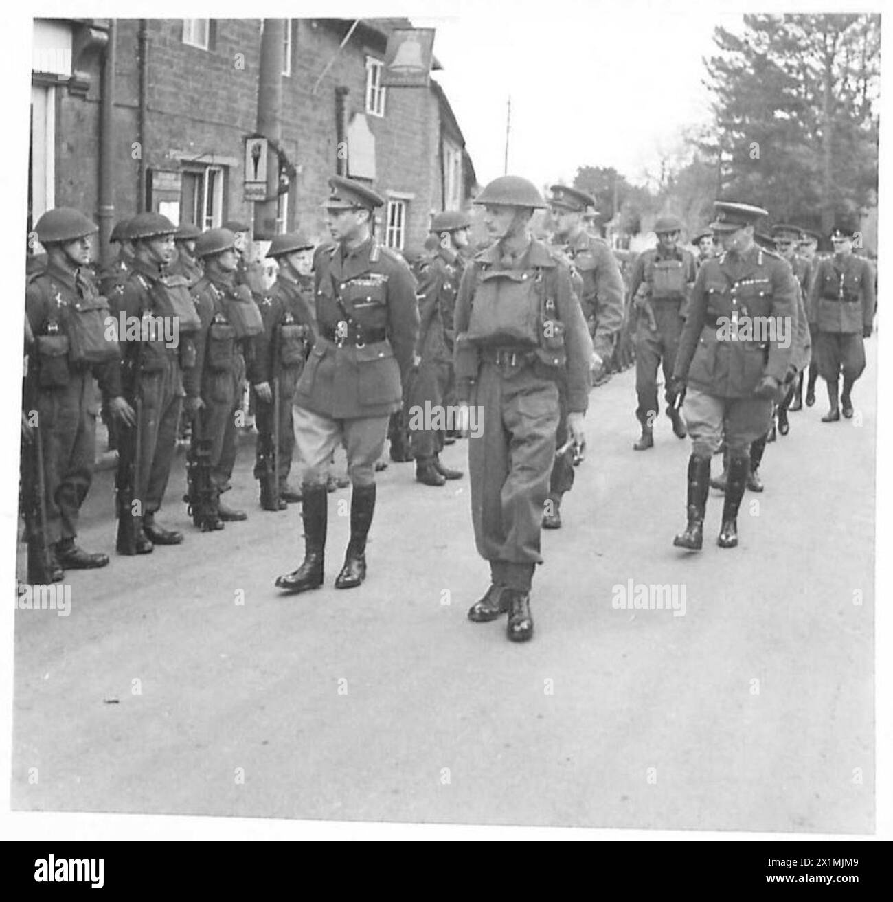 On King’s Day, the King inspects British Army troops lined up by the ...