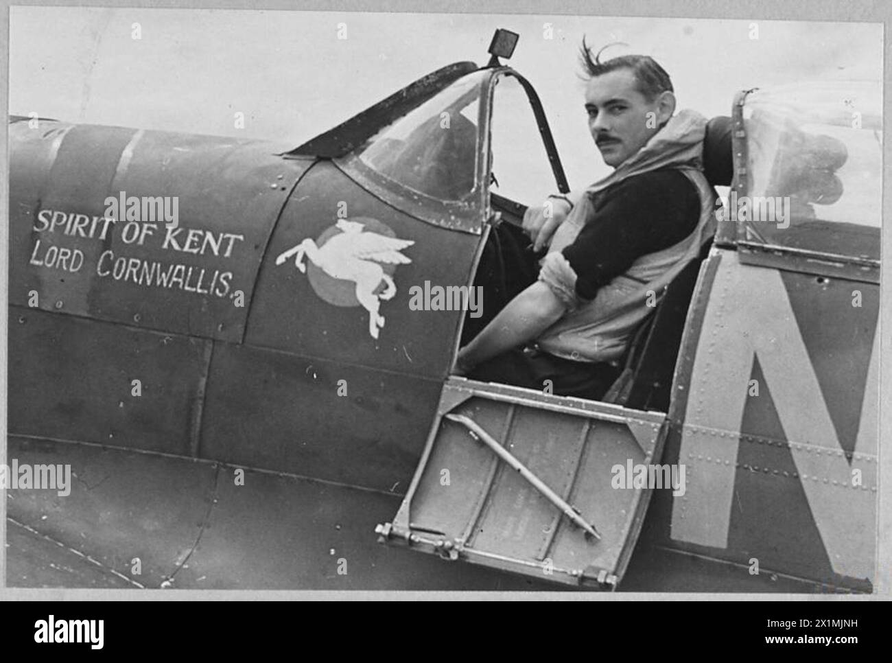 The Kent Squadron leader flew the named aircraft 'Spirit of Kent Lord ...
