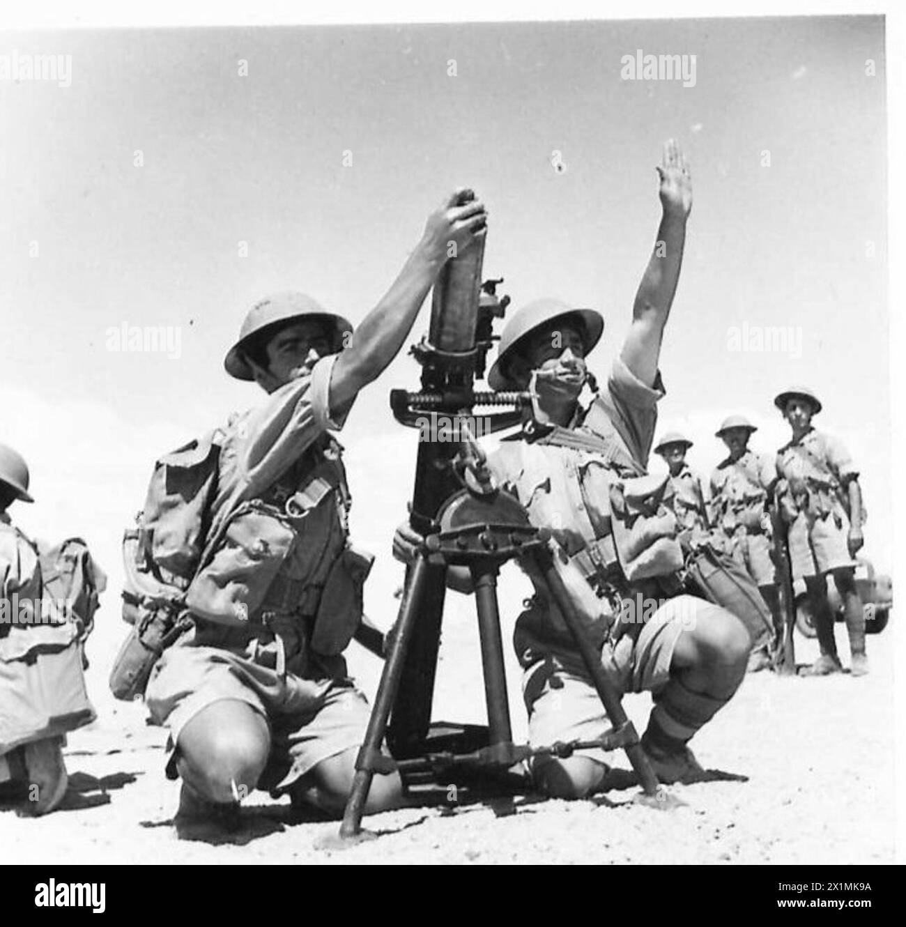 Demonstrating trench mortar hi-res stock photography and images - Alamy
