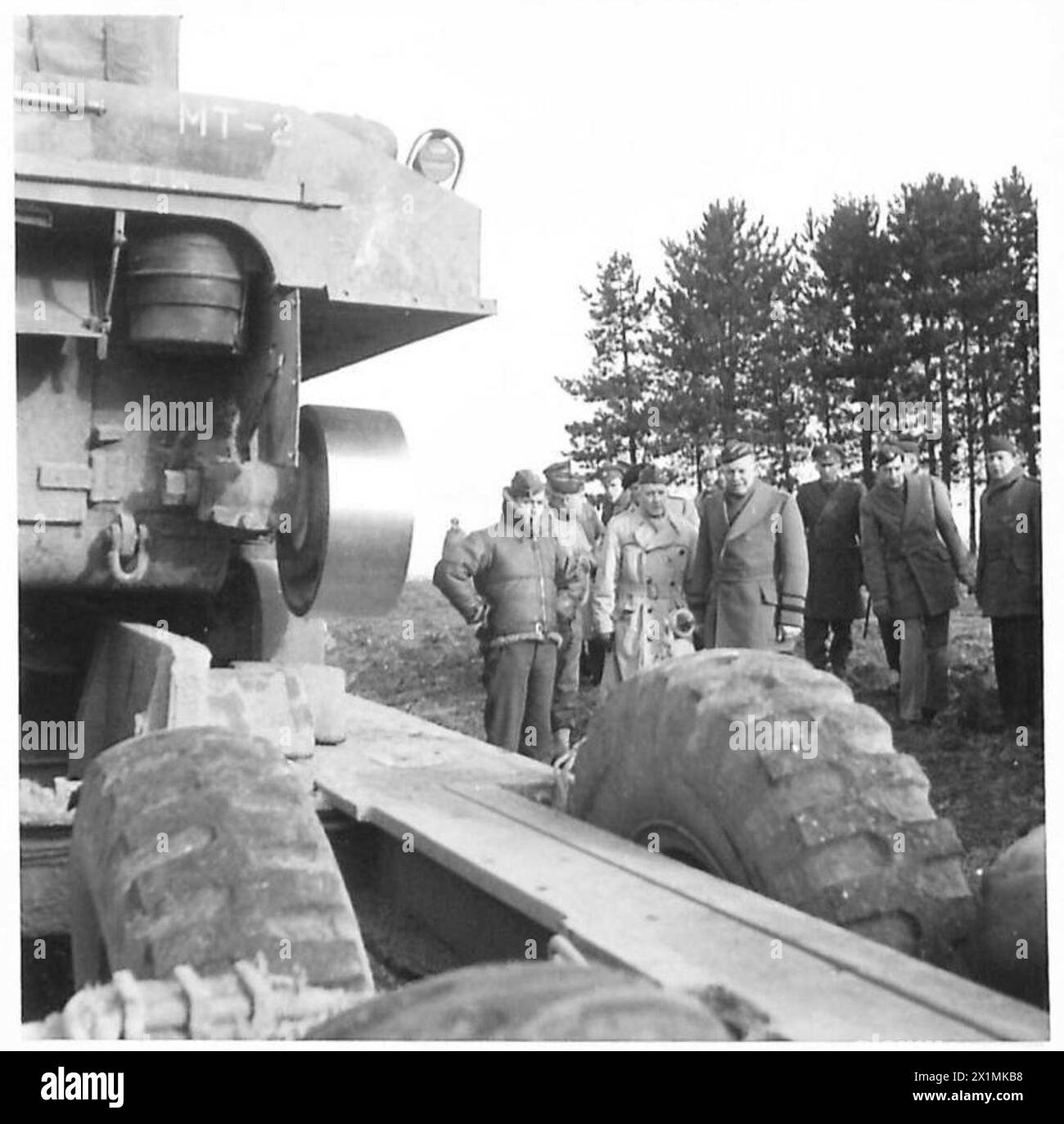 ALLIED COMMANDERS VISIT BRITISH AND AMERICAN TROOPS - An American tank ...