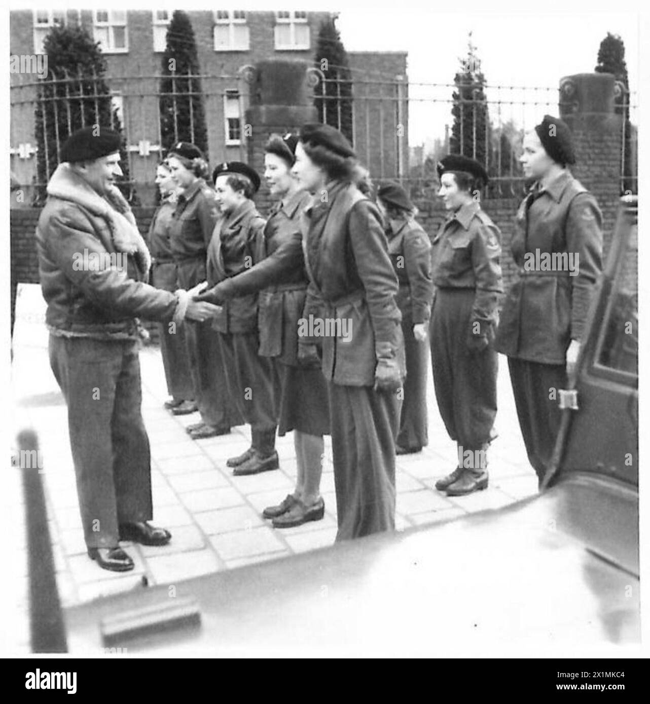 INVESTITURE BY FIELD MARSHAL MONTGOMERY - When leaving the Investiture ...