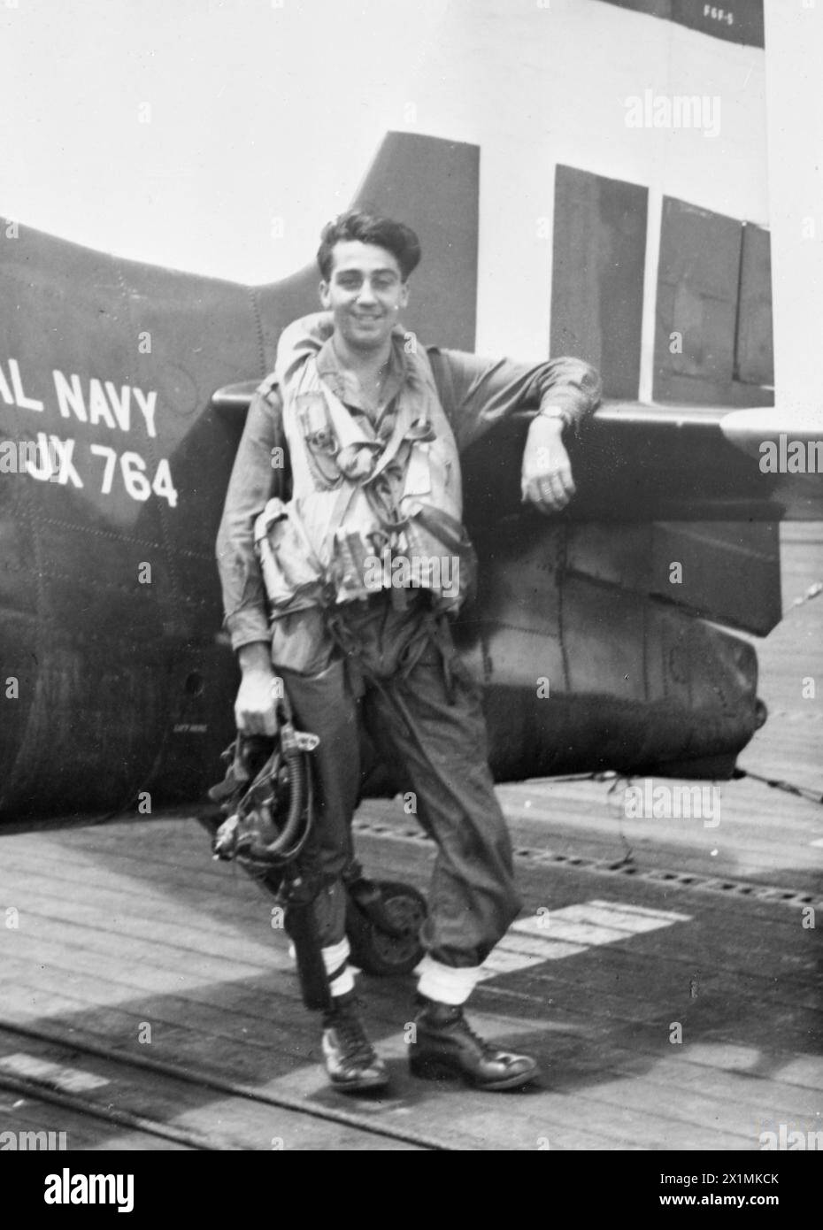 FLYING WITH THE EAST INDIES FLEET. 20 APRIL 1945, ON BOARD THE ESCORT ...