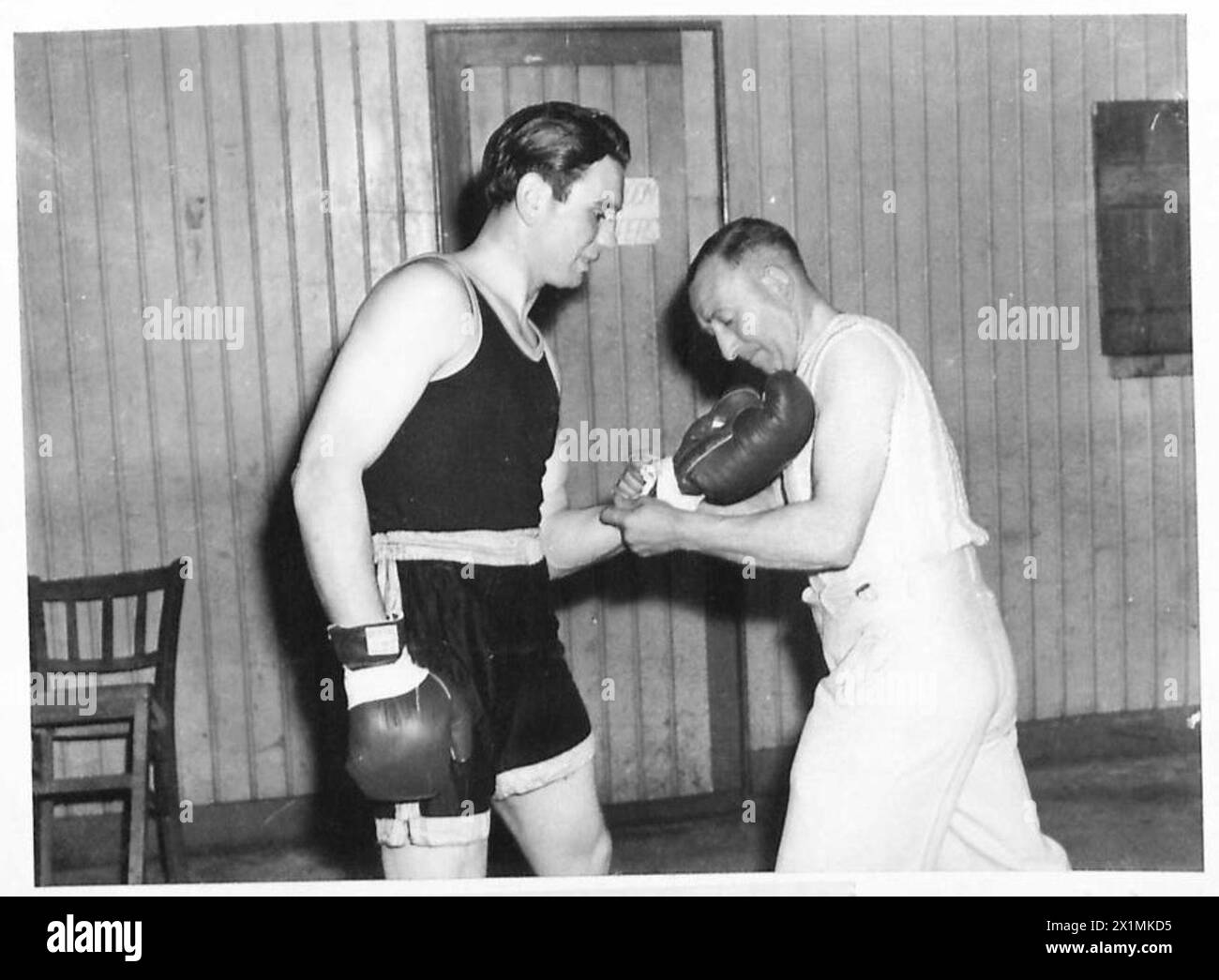 Training group athletes before Black and White Stock Photos & Images ...