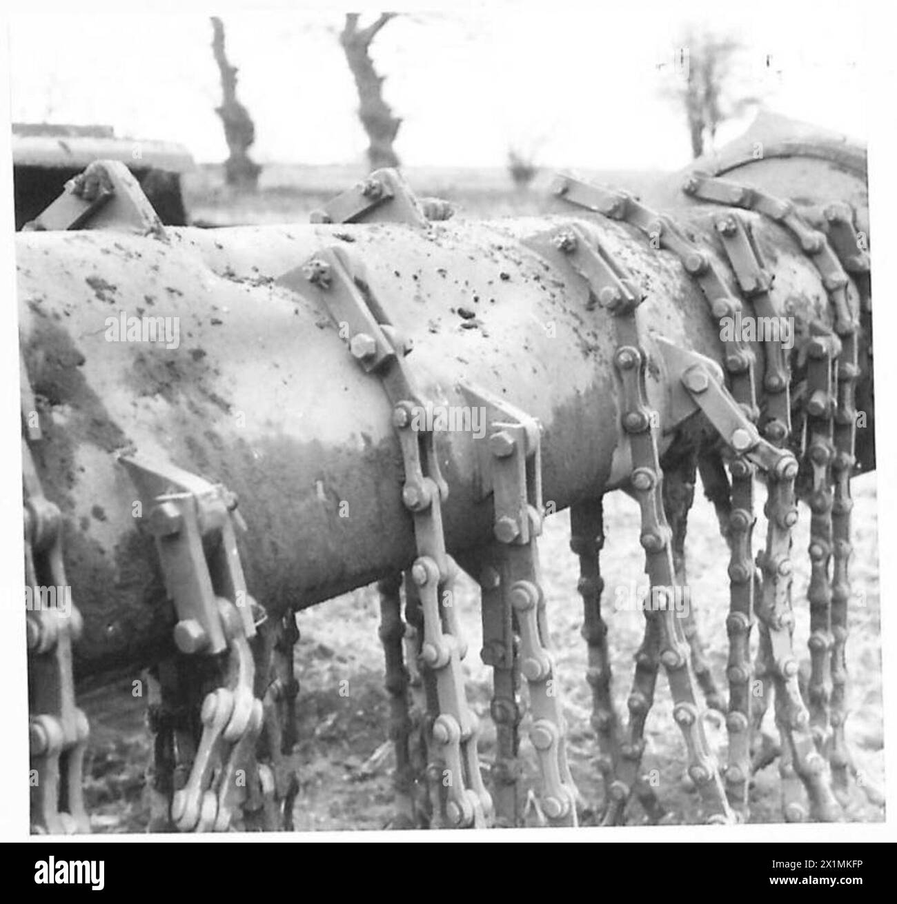 Churchill Mk.IV tank clearing mines, British Army Stock Photo - Alamy