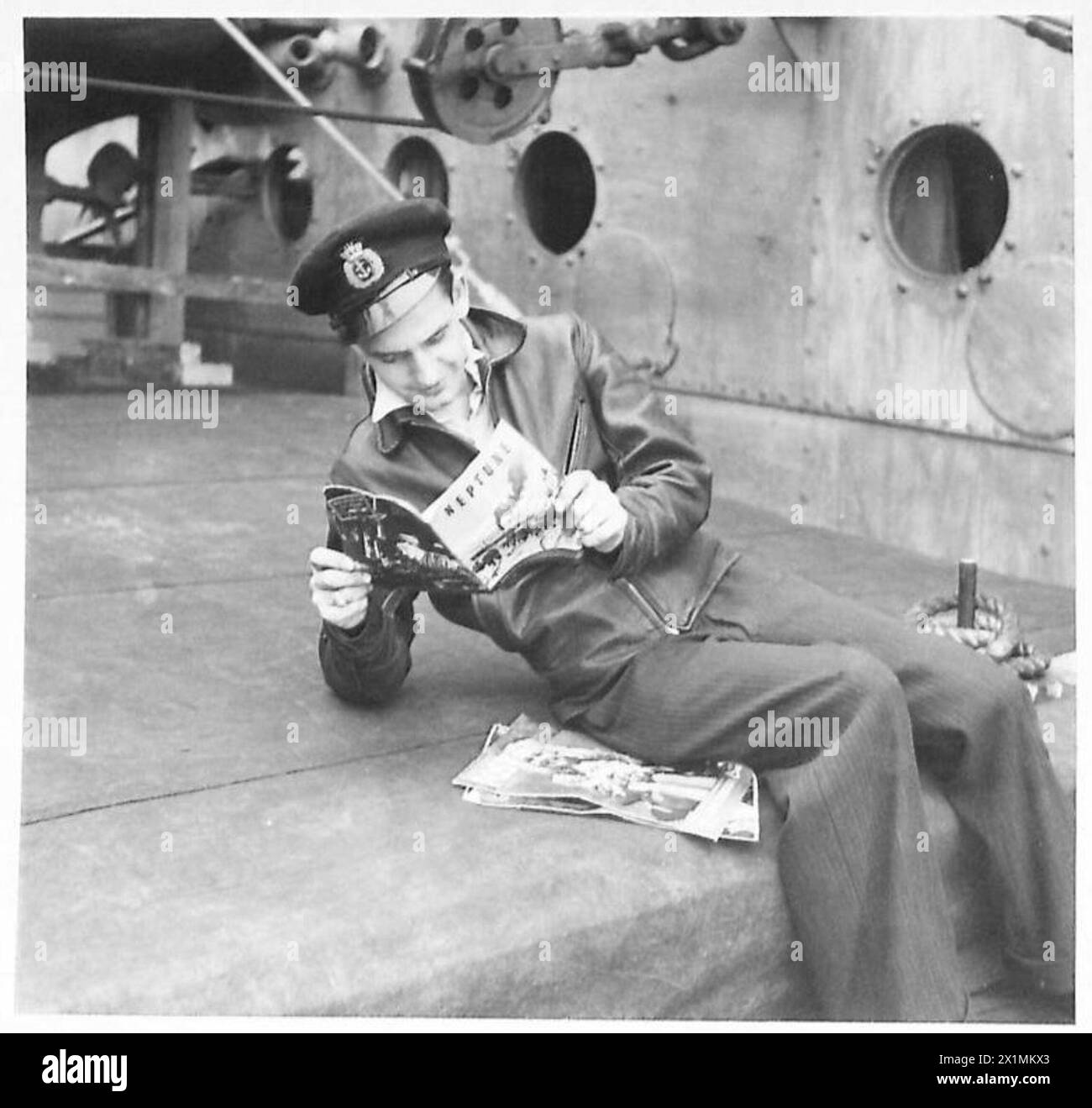 Crew of a british merchant navy vessel Cut Out Stock Images & Pictures ...