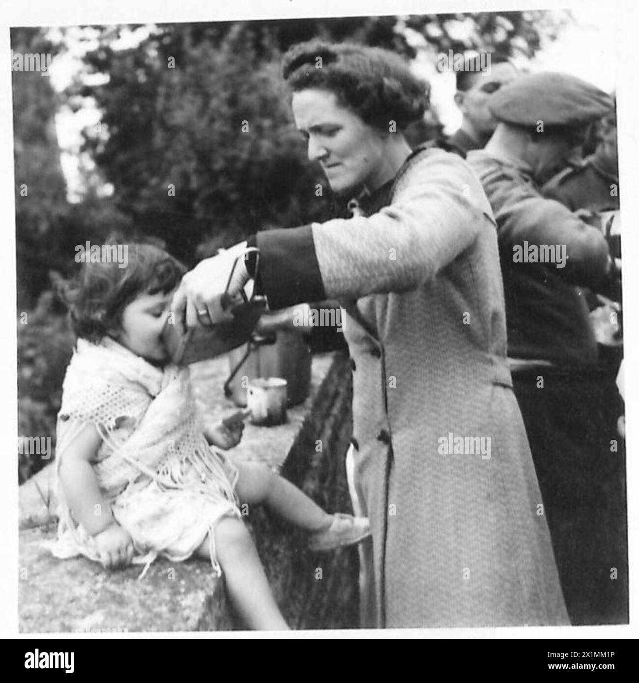 French civilians are under the care of the British Army's Civil Affairs ...