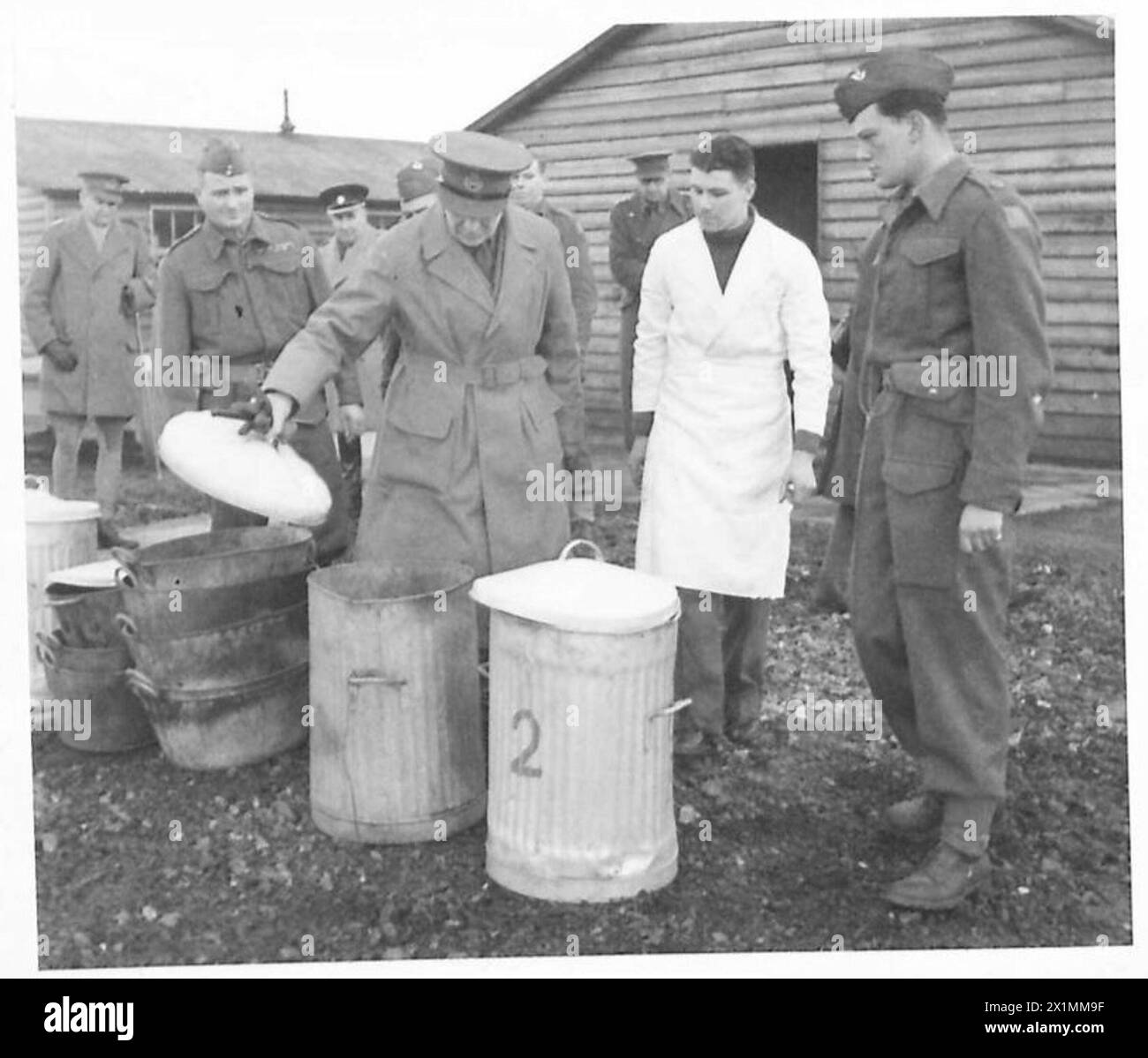 LORD GORT VISITS NORTHERN IRELAND - Lord Gort inspects messing remnants ...