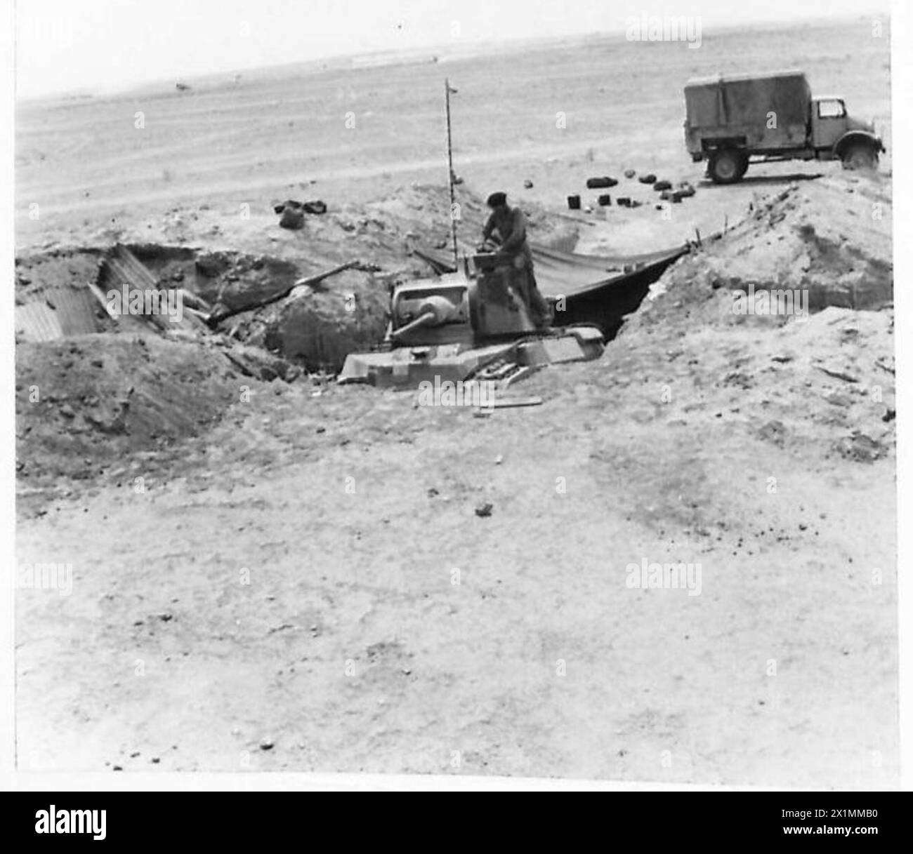 TANKS IN THE DESERT - The tanks are hidden when they arrive near the ...