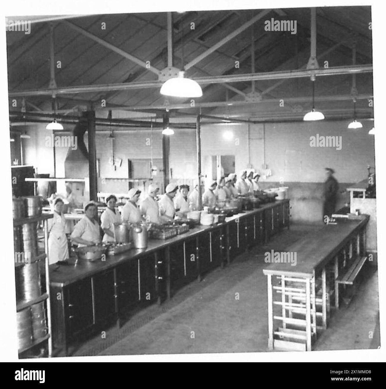 ATS ESTABLISHMENT, NORTHAMPTON - Layout of cookhouse showing ATS ...