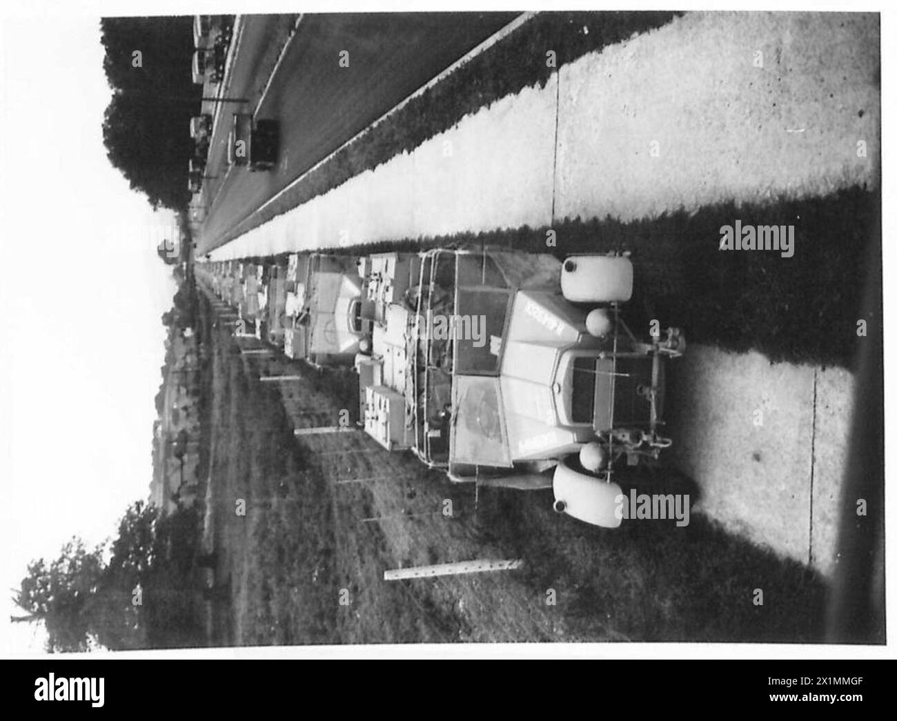 A convoy of vehicles Cut Out Stock Images & Pictures - Alamy