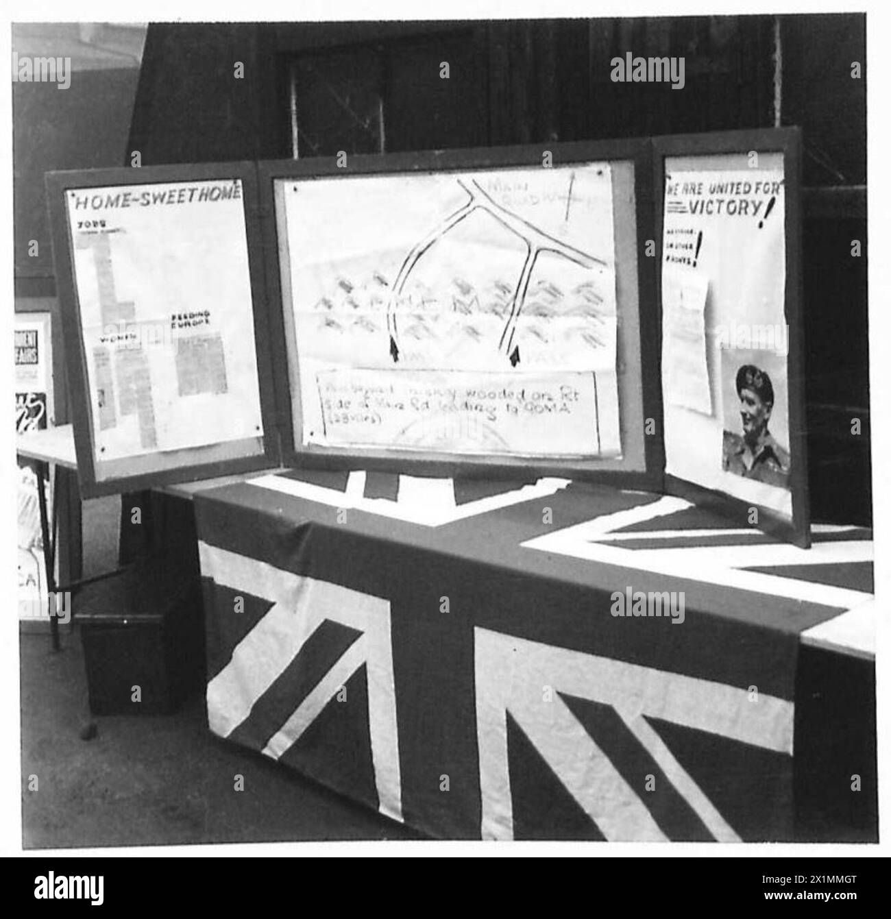 A section of the Army Educational Corps demonstration team sets up an A ...