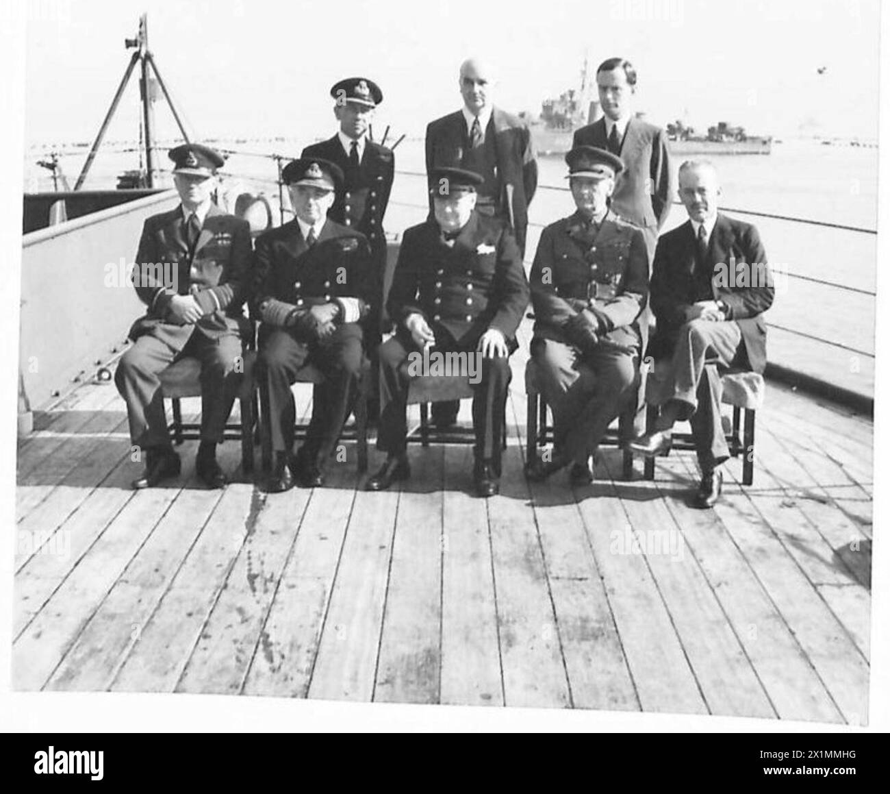 PRIME MINISTER VOYAGE - Sitting (left to right) : Air Chief Marshal Sir ...