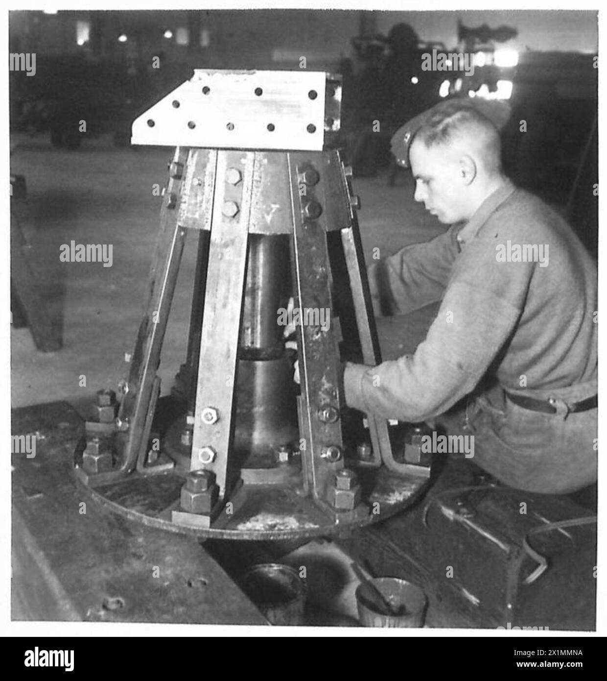 Weapon mounts Black and White Stock Photos & Images - Alamy