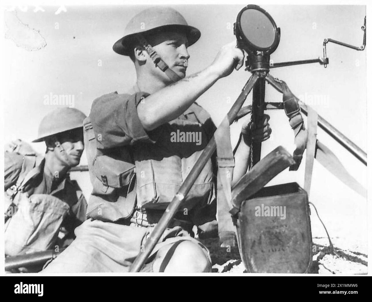 INFANTRY IN TRAINING - Signallers training with a heliograph , British ...