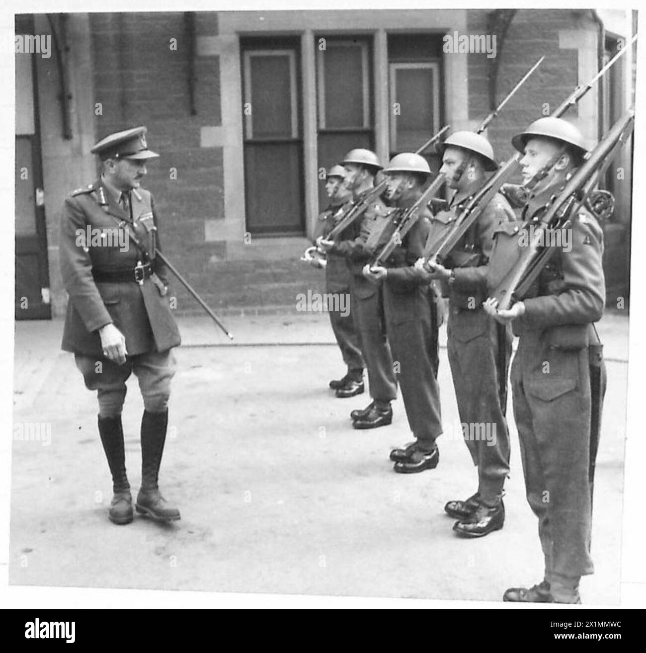 General Sir Alan Brooke, Commander-in-Chief in Scotland, inspects the ...