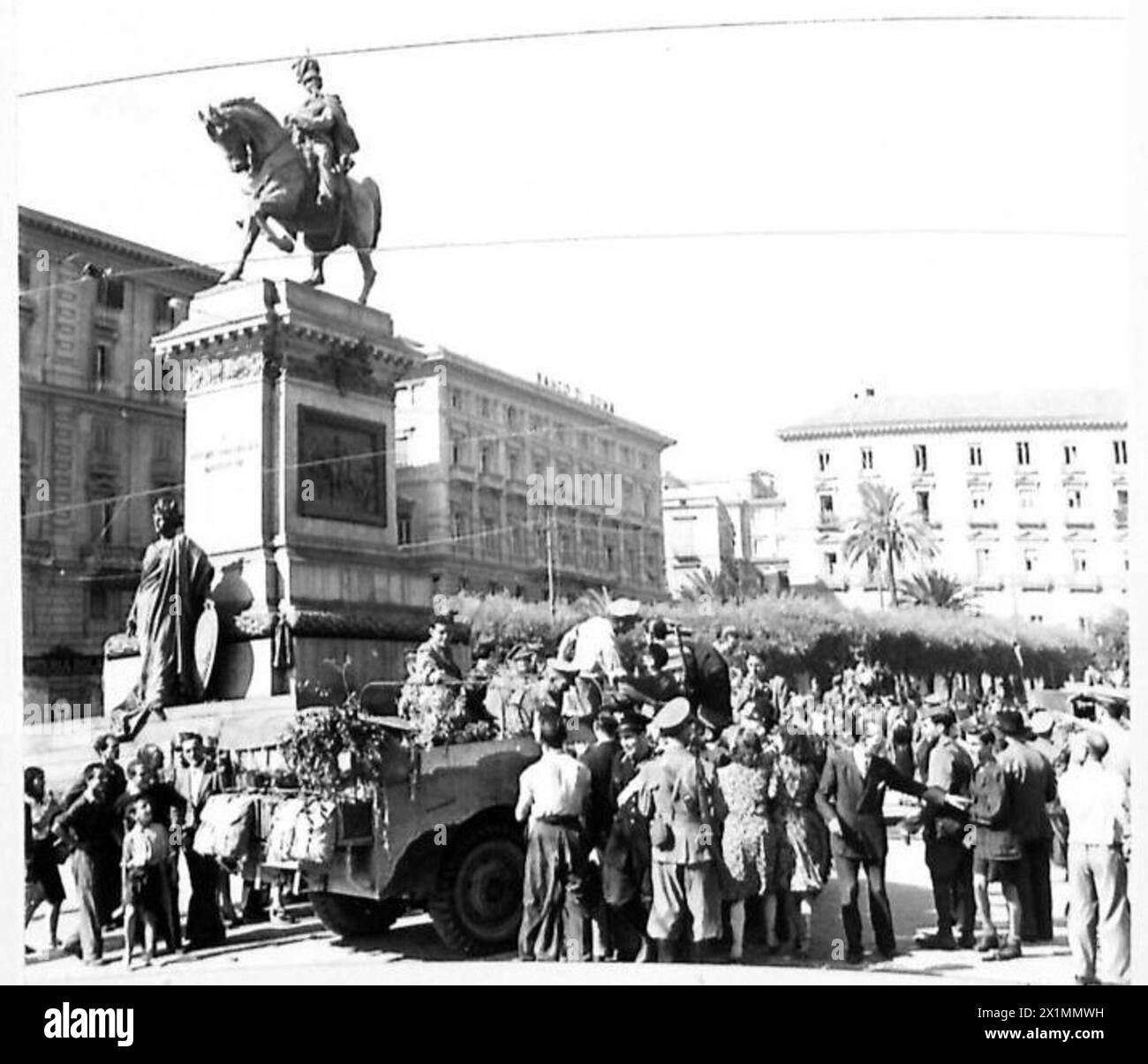 THE FALL OF NAPLES FIFTH ARMY ENTERS THE CITY - Outside the Municipal ...