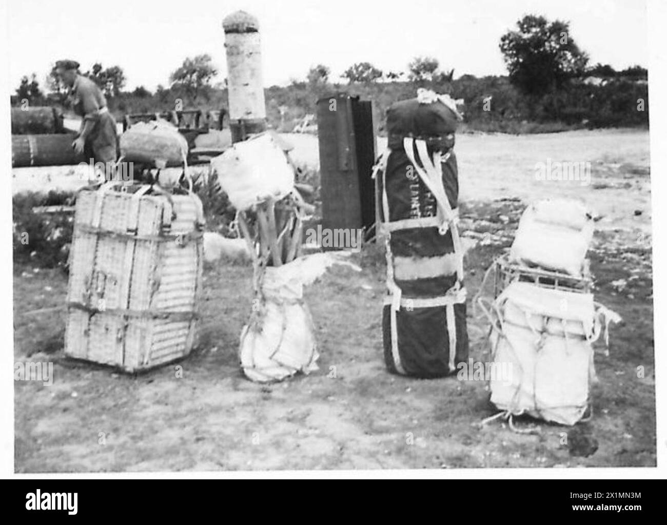 A british parachute container Cut Out Stock Images & Pictures - Alamy