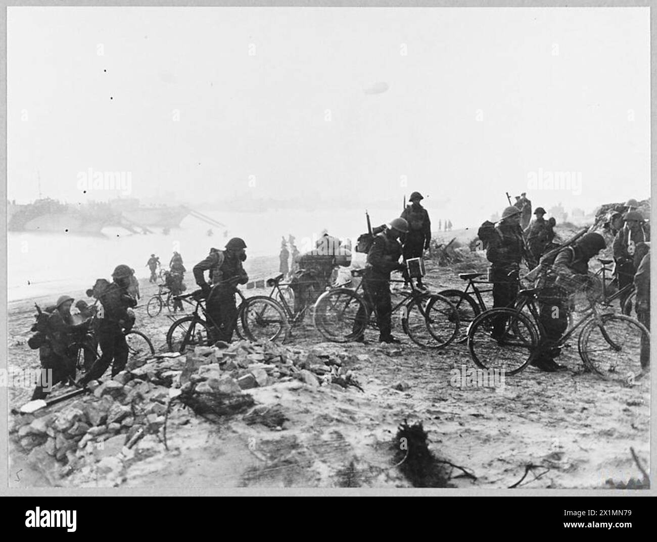 During large-scale invasion exercises in 1944, RAF personnel land ...