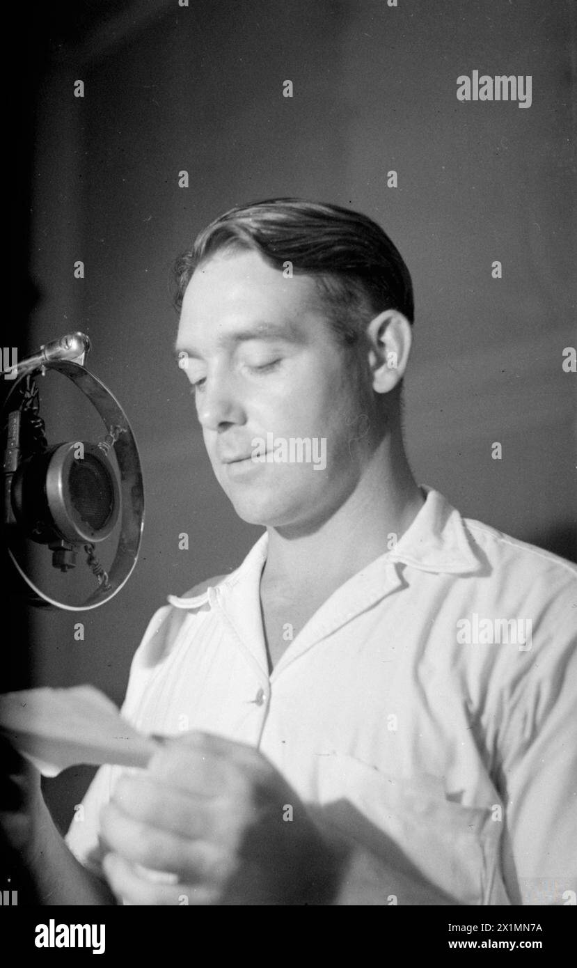 THE NAVY SENDS MESSAGES HOME. 10 MARCH 1944, COLOMBO, CEYLON. NAVAL ...