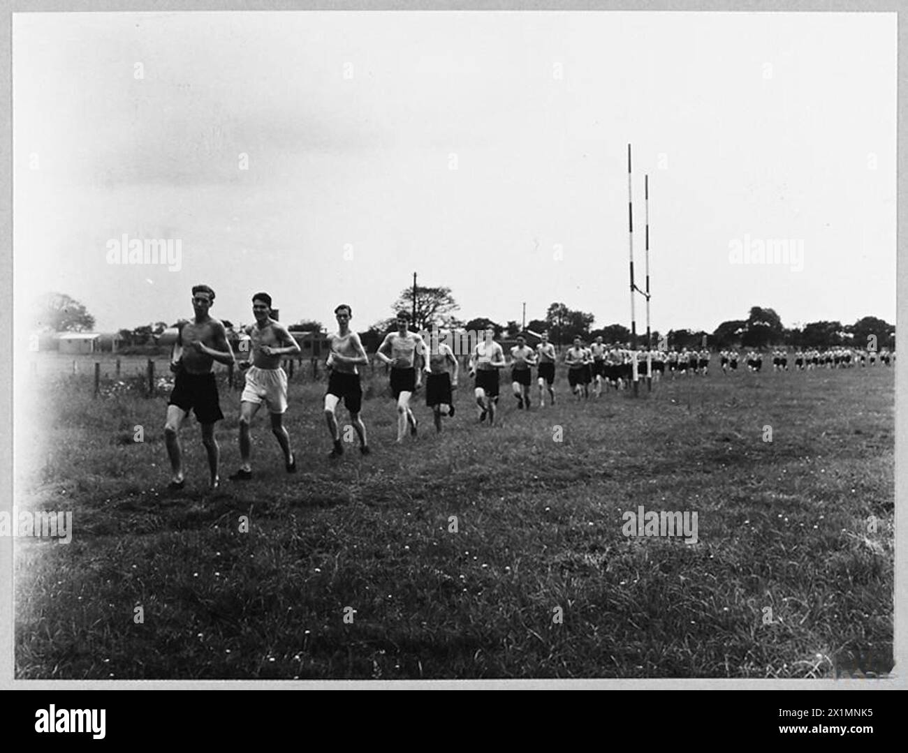 SHEFFIELD A.T.C. BOYS TRAIN ON R.A.F. STATION - A hundred Sheffield A.T ...