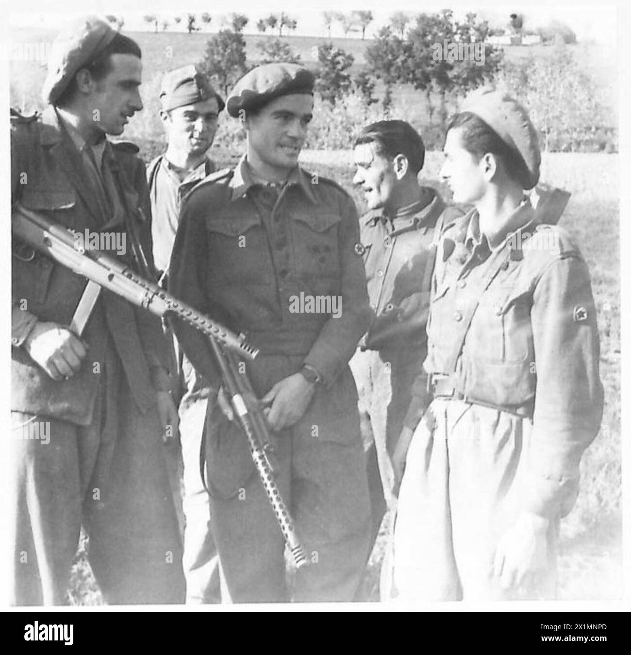 ITALY : PARTISANS - This group includes a few of the original 70 men ...