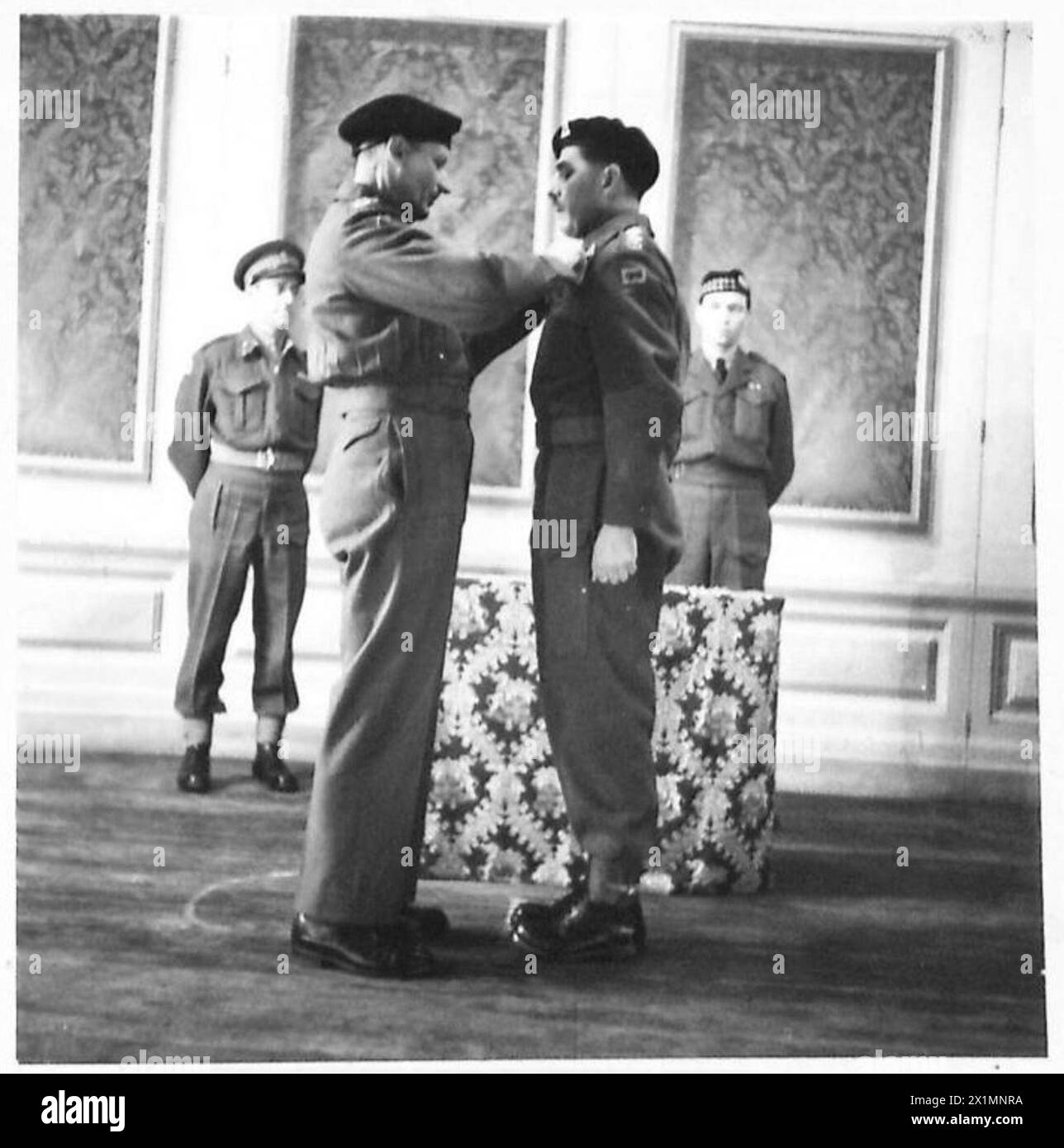 INVESTITURE BY FIELD MARSHAL MONGTOMERY AT YPRES - Capt G.S.C. Bishop ...