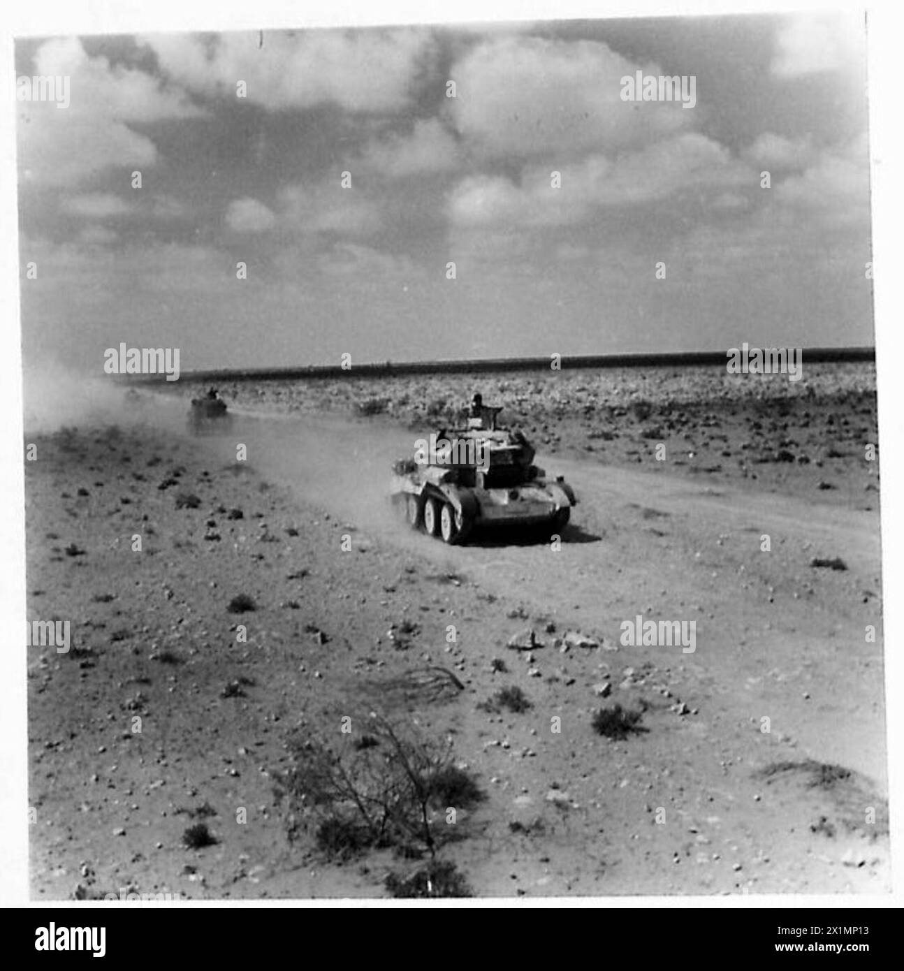 WITH THE TANKS IN THE WESTERN DESERT - Tanks going into action. The ...