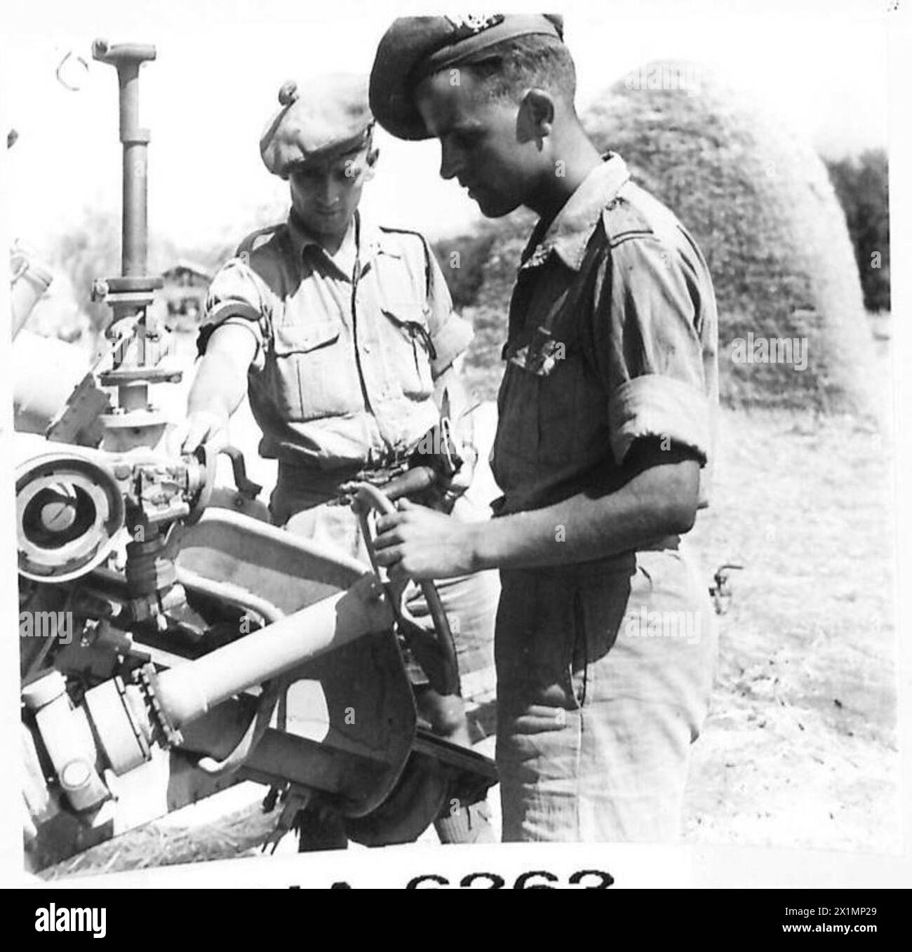 Cpl. Stewart and Sgt. Walker of the Cameronians Anti-Tank Company ...