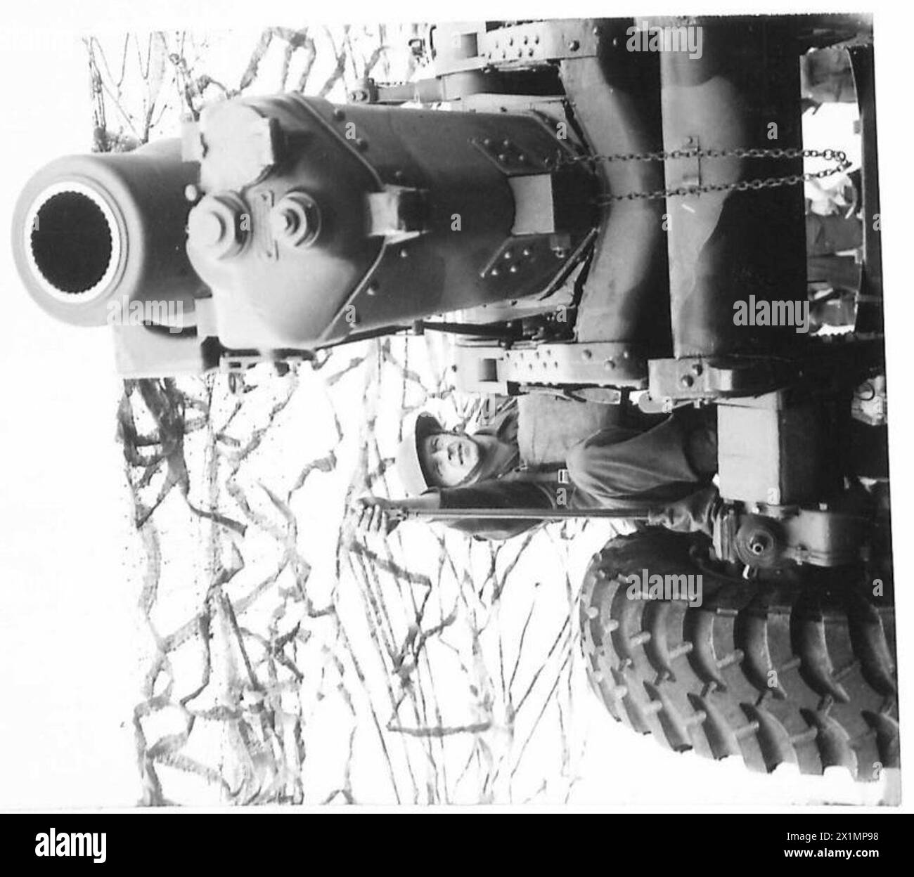 SIX INCH HOWITZERS IN ACTION - A striking picture of one of the ...