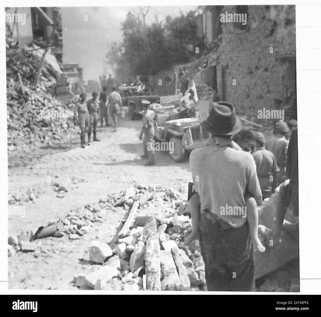 Indian Troops On The Borders Of San Marino The Debris Cleared Ambulance Keeps Get First