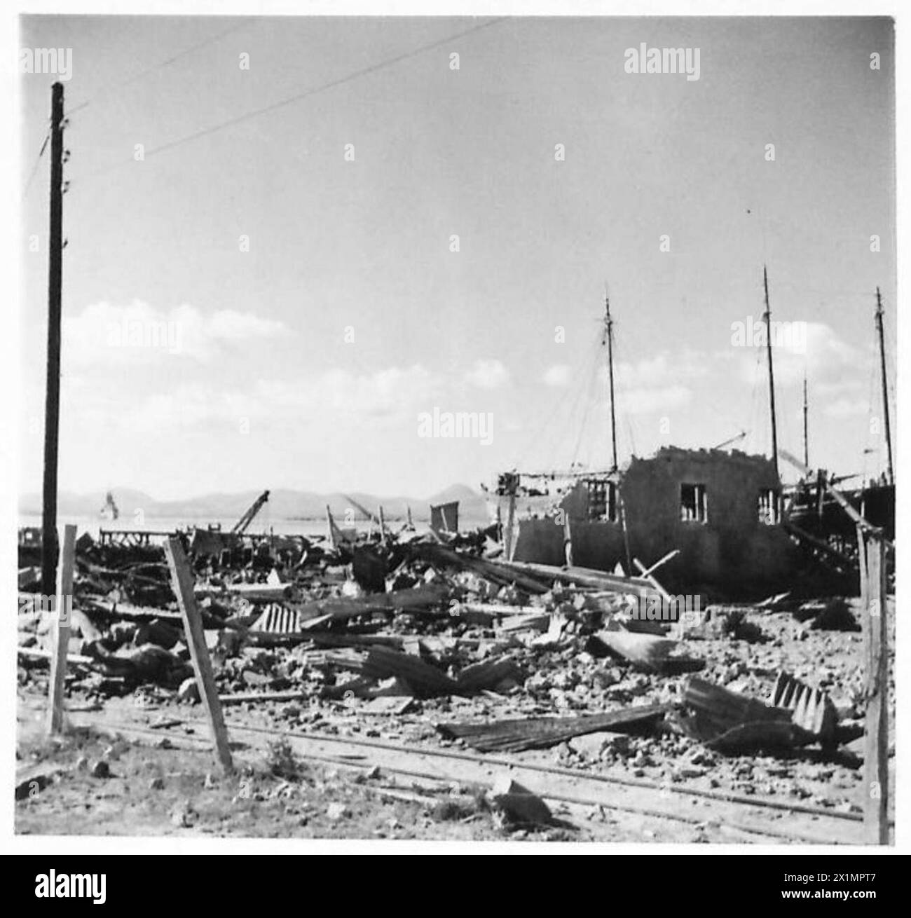 The remains of a German machine shop on Lemnos Island show extensive ...