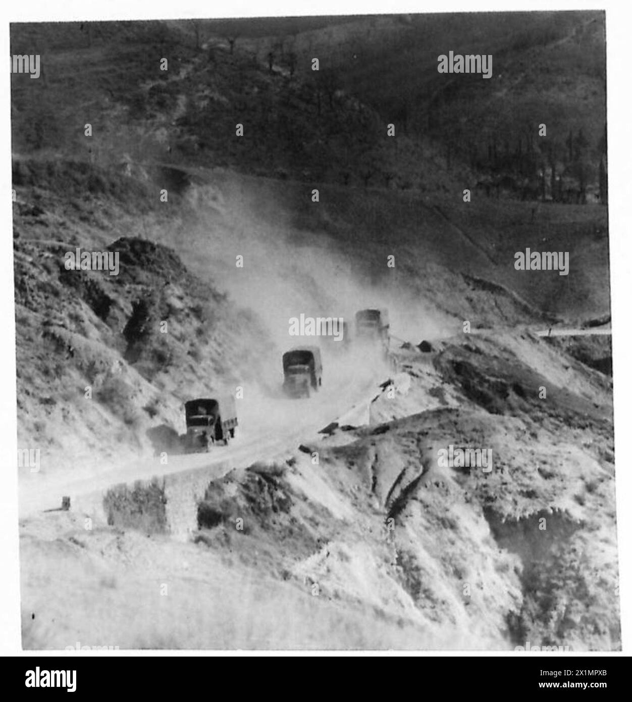 Convoy italian army trucks hi-res stock photography and images - Alamy