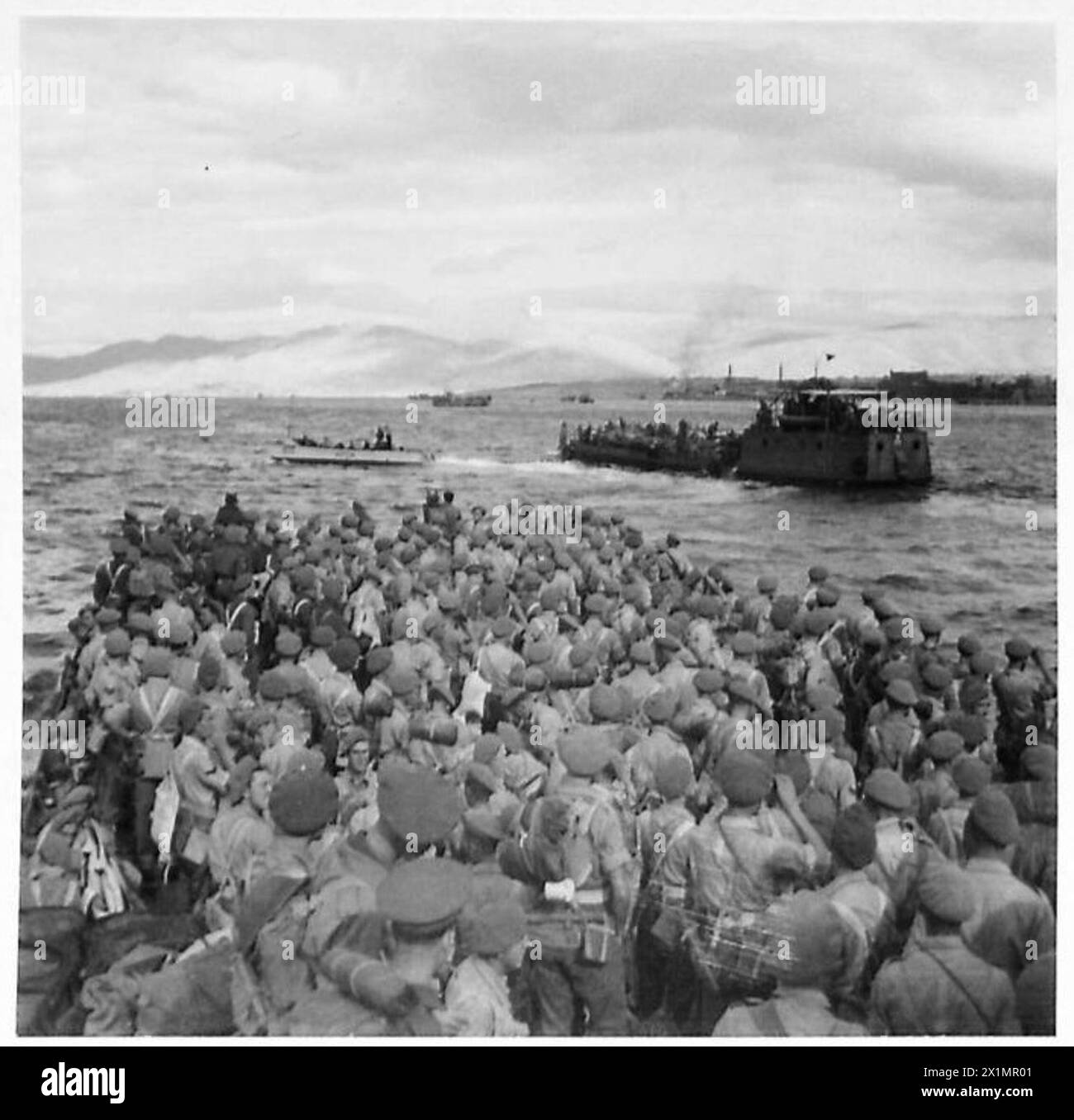 Landing craft carrying british hi-res stock photography and images - Alamy