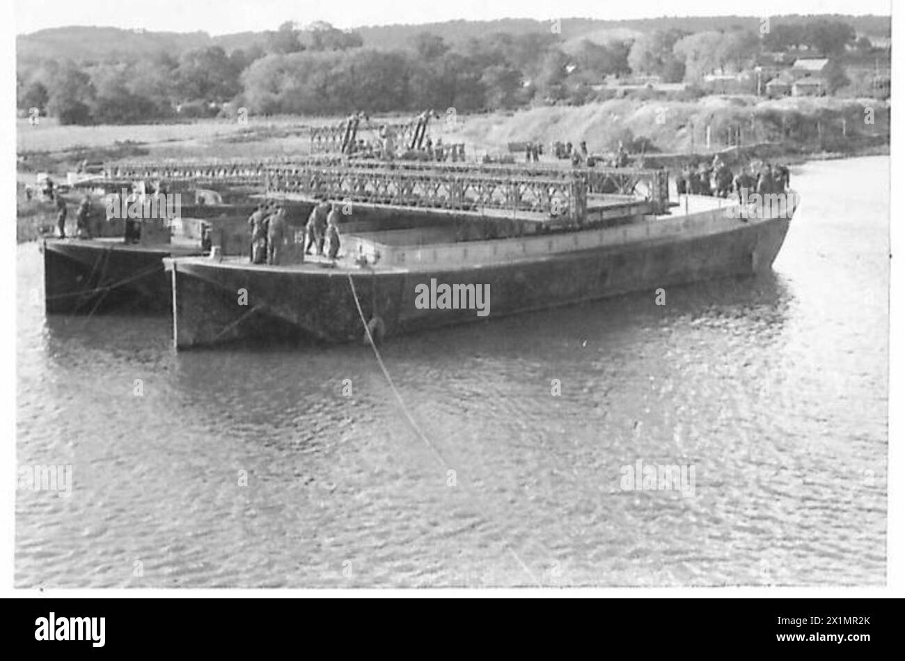 BAILEY BRIDGE CONSTRUCTION - The Bailey Bridge under construction ...