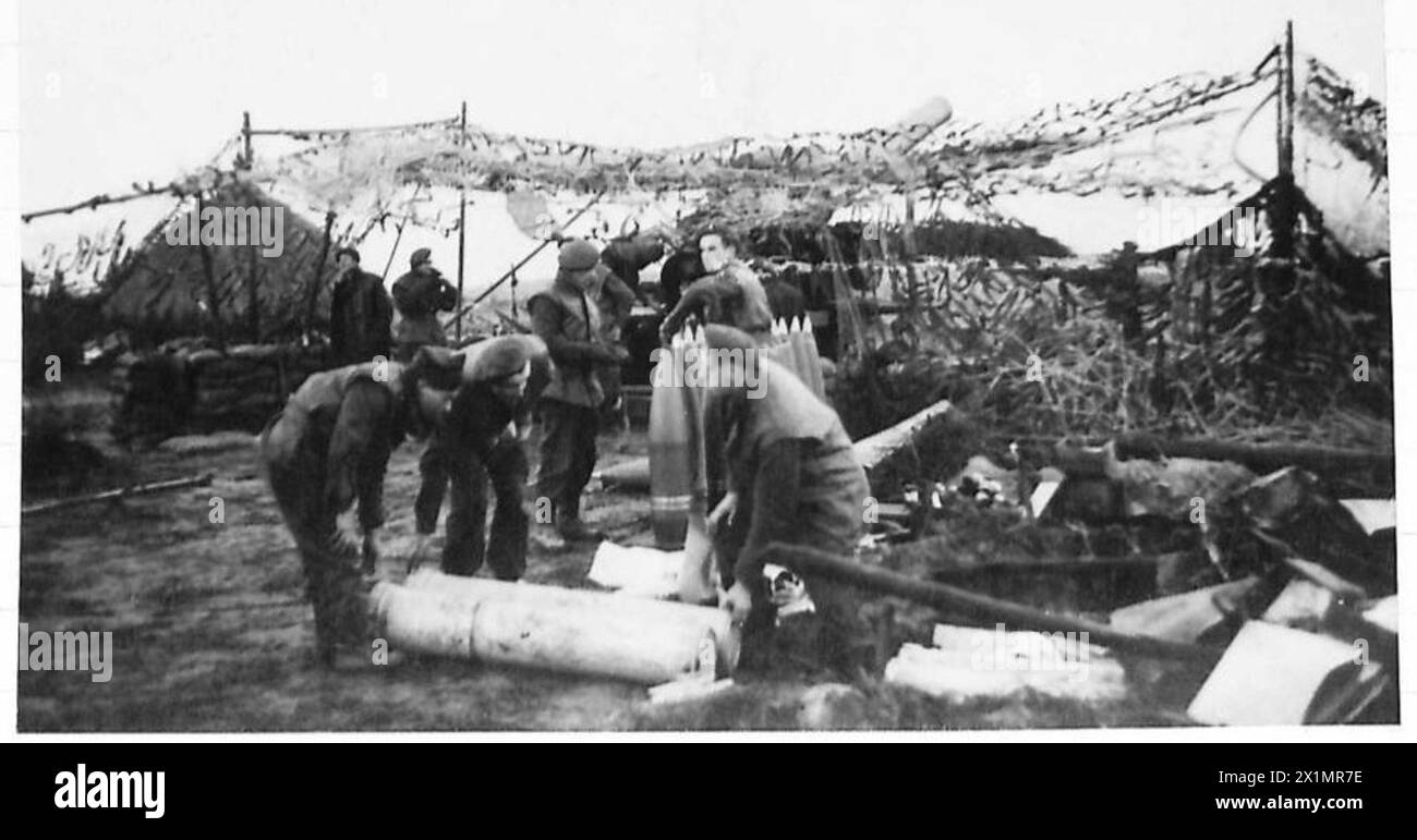 15TH SCOTTISH DIVISION ATTACK ON BLERICK - A general view of the 240 mm ...