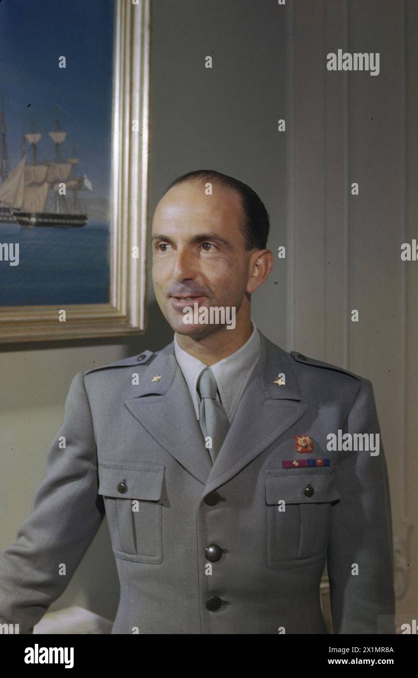 Half-length portrait of HRH Prince Umberto in his villa at Naples, May ...