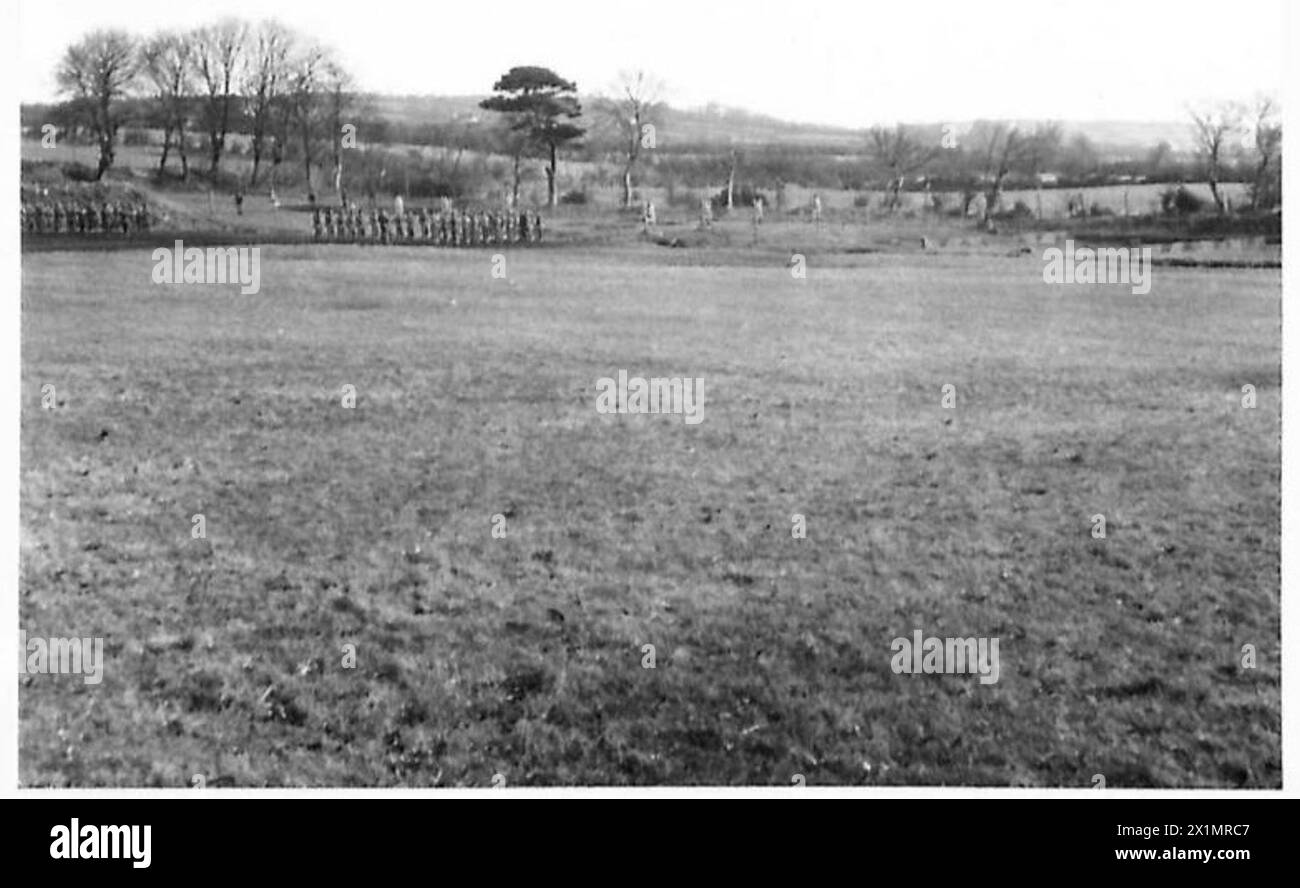 General view of a military training field at Carrickfergus Detention ...