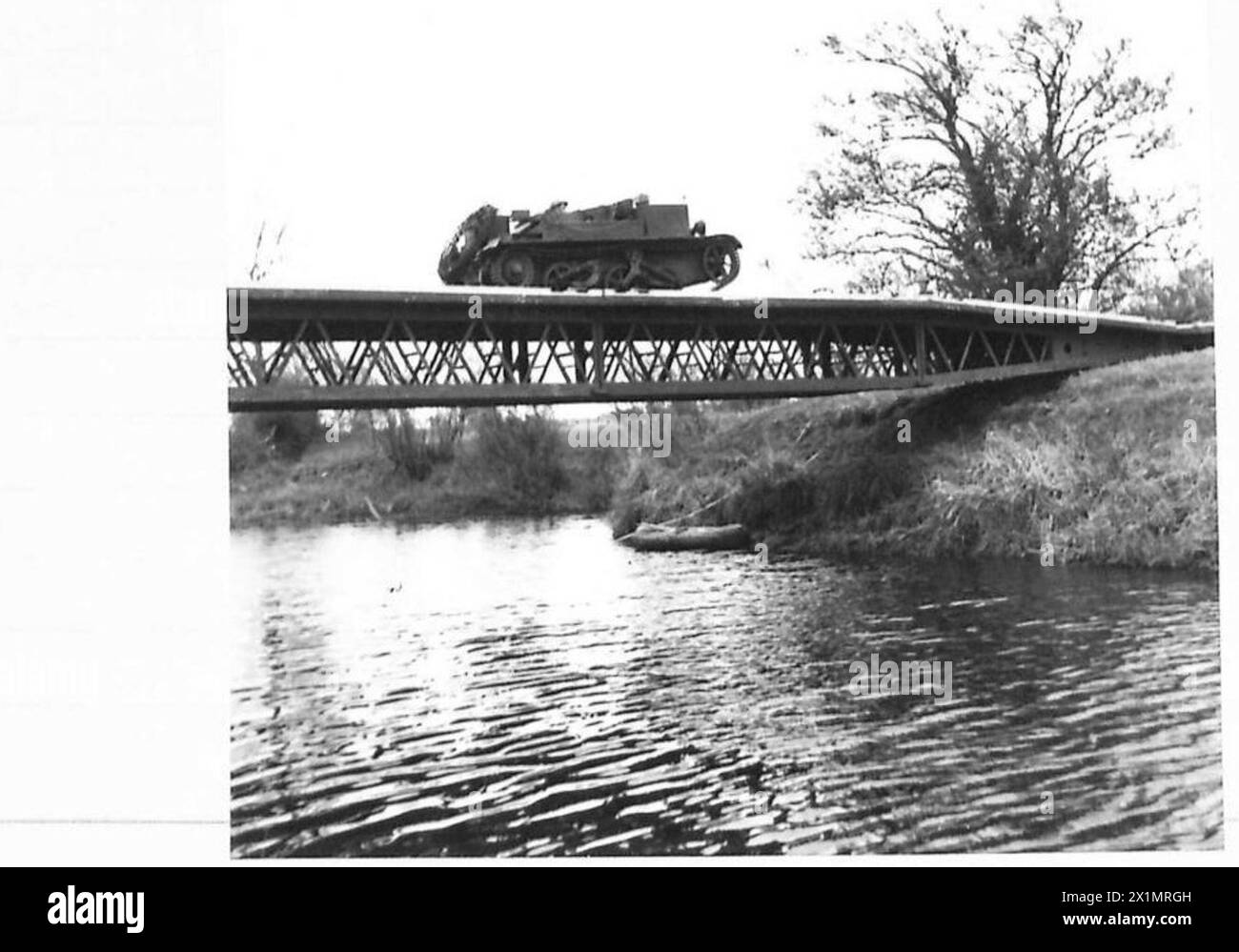 BRIDGING DEMONSTRATION IN NORTHERN IRELAND - Bren gun carriers crossing ...