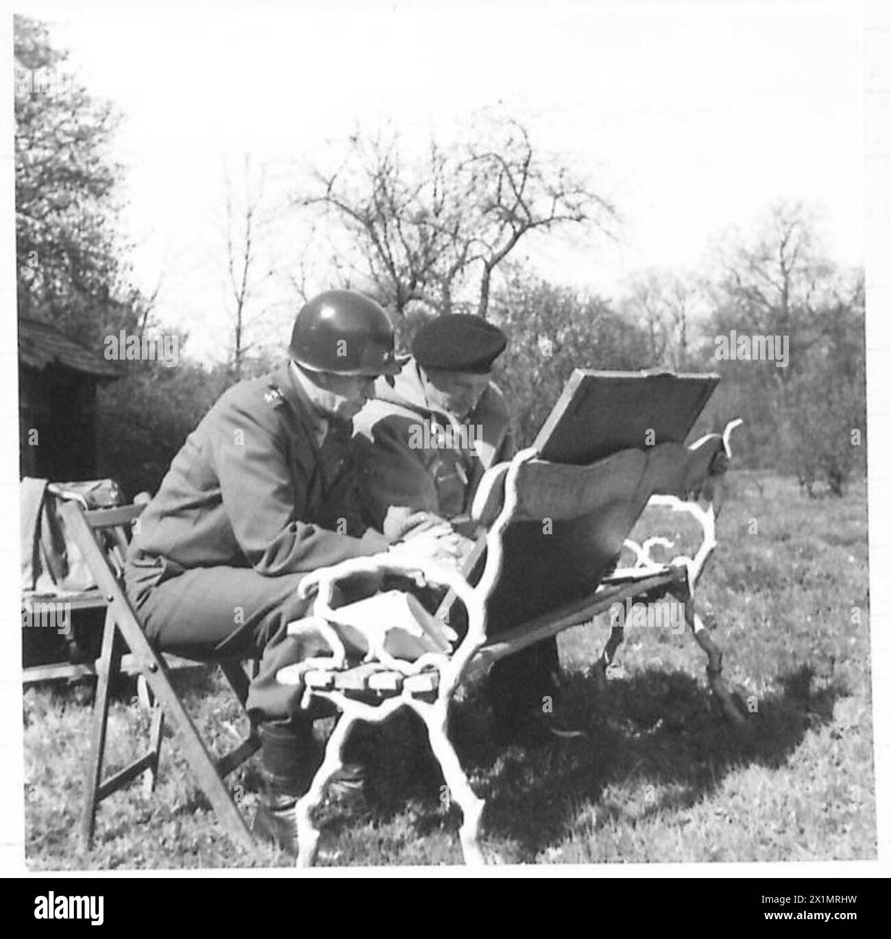 ALLIED CHIEFS HOLD CONFERENCE - Field Marshal Montgomery, C-in-C 21st ...