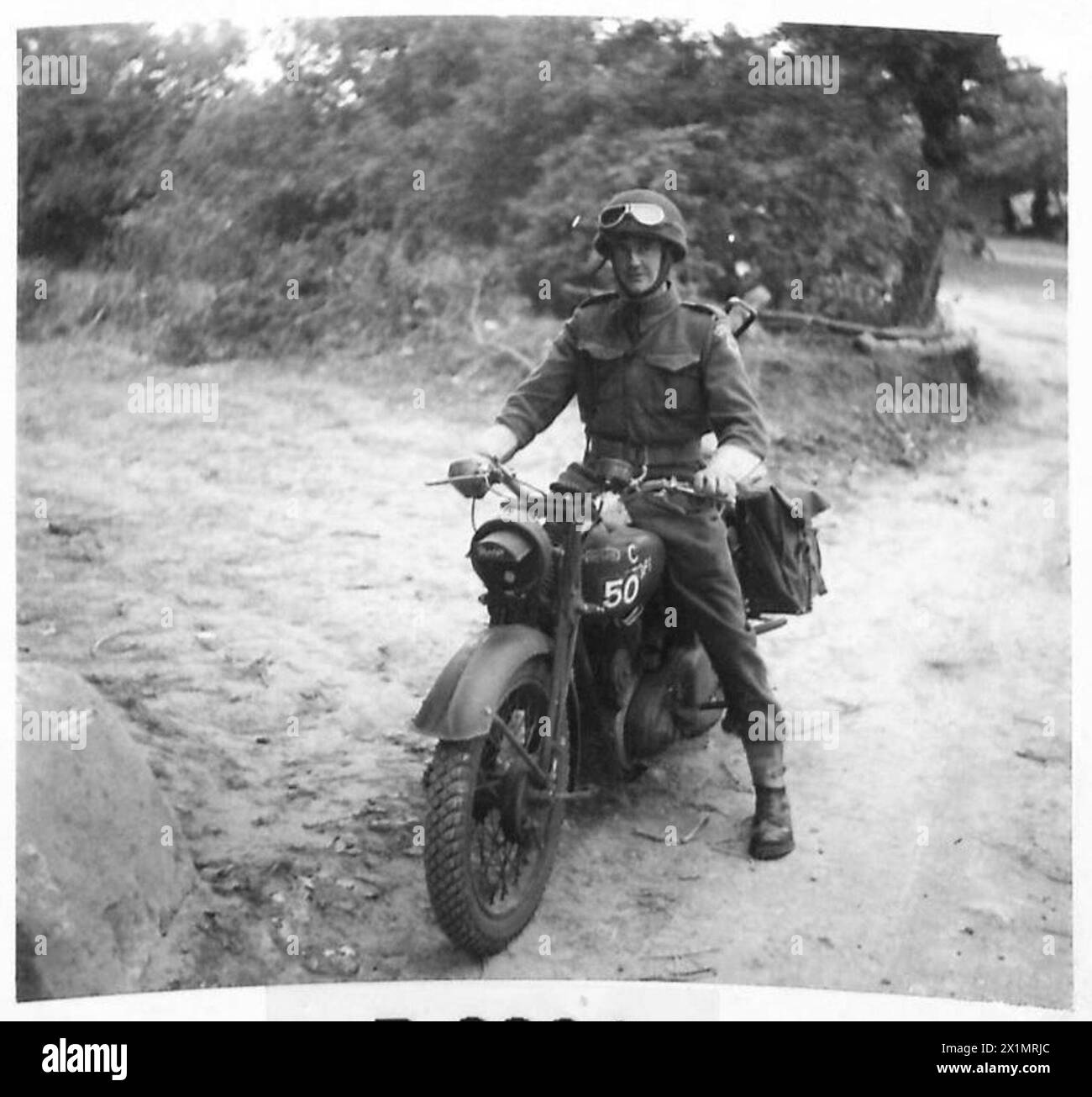SOME BRITISH TROOPS NOW IN NORMANDY - Despatch Rider C.W.Bullock of the ...