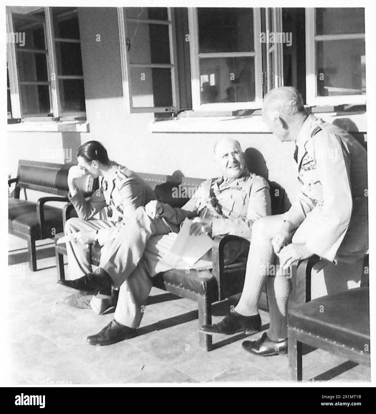 Vichy representatives sign the British Peace Convention while General ...