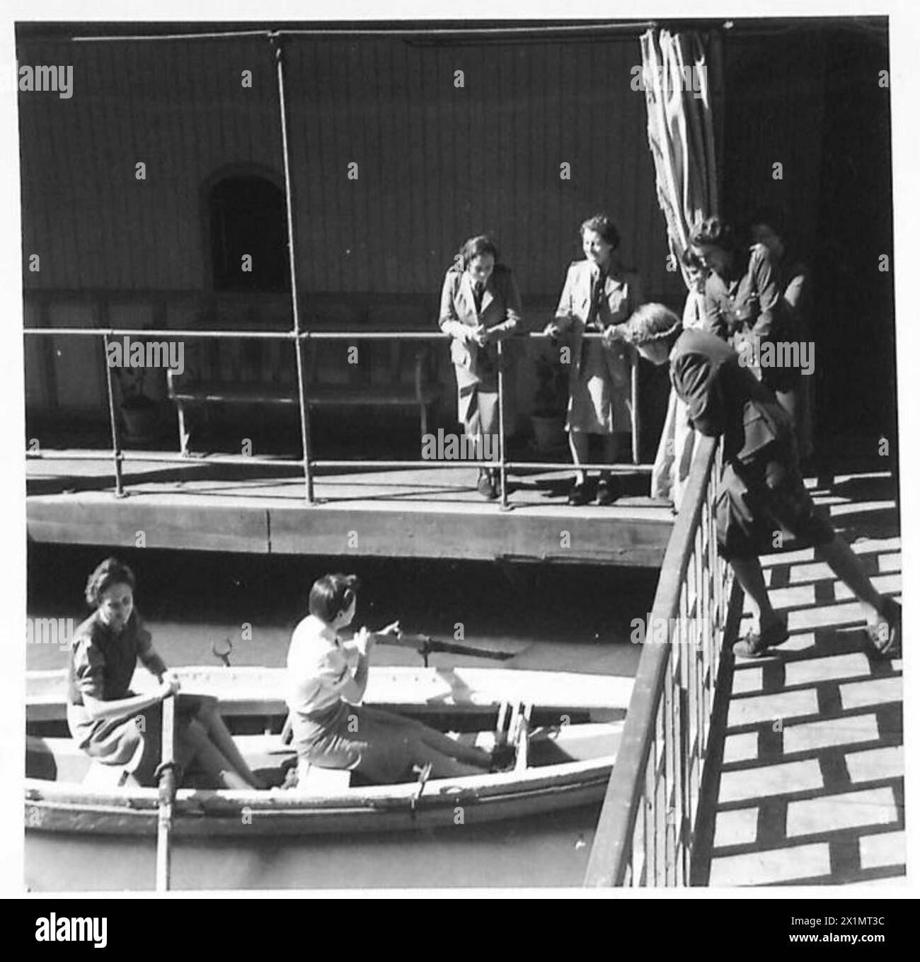 Rowing boat attached Cut Out Stock Images & Pictures - Alamy