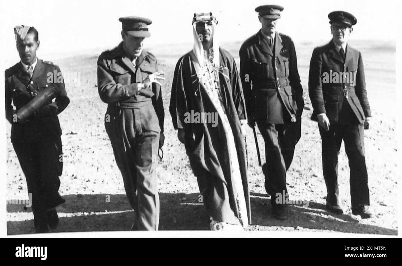 Emir Fawaz al-Shaalan of Syria visits Egypt, accompanied by British ...