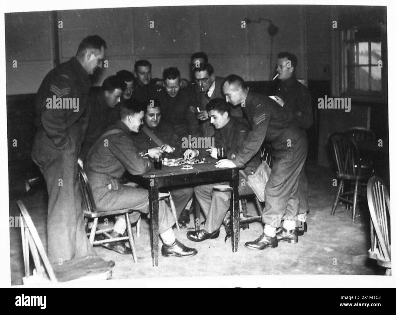 Canadian personnel are photographed inside the Sergeant’s Mess at ...