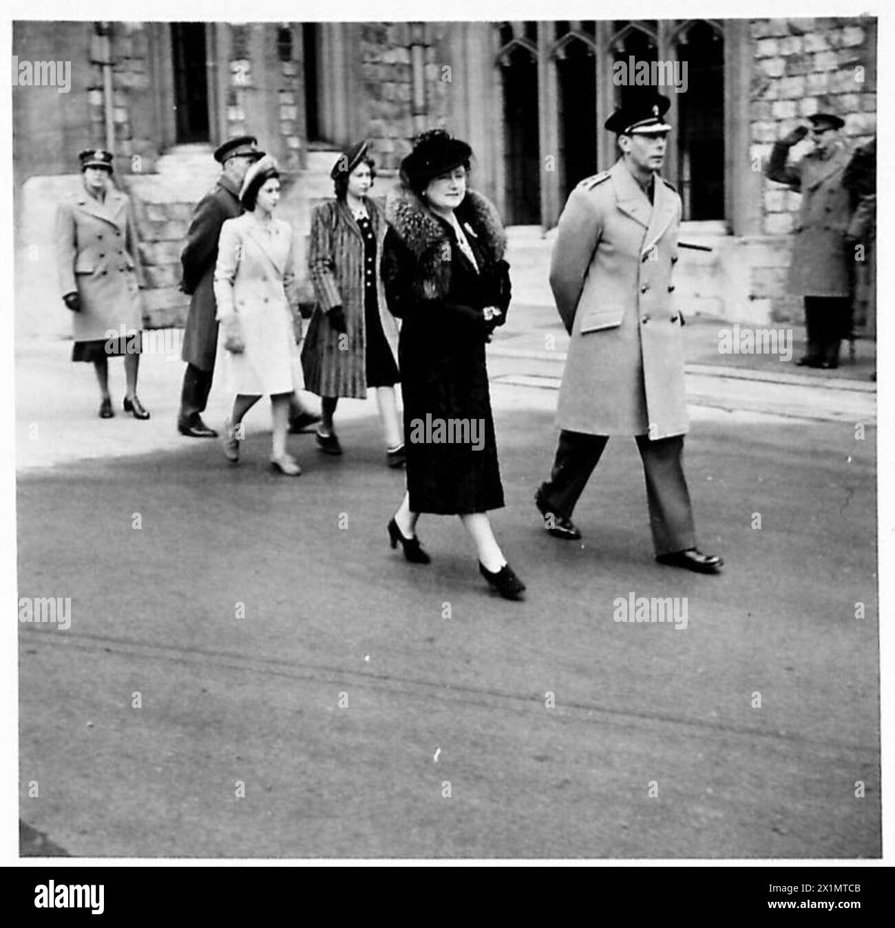 The King and Queen are accompanied by Princess Elizabeth, Princess ...