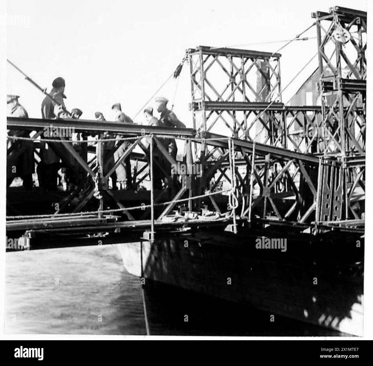 BAILEY BRIDGE CONSTRUCTION - The Bailey Bridge under construction ...