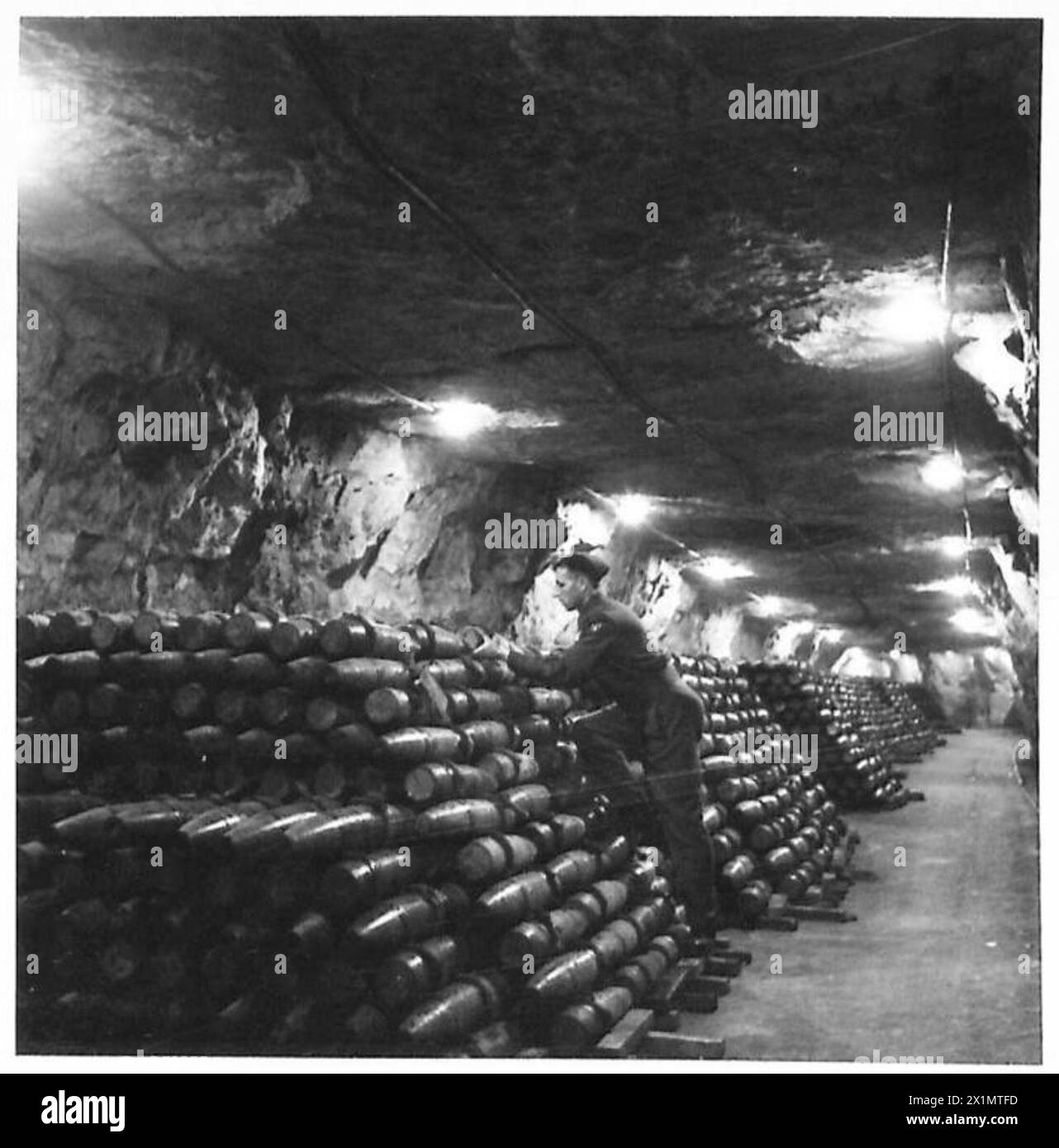 HUGE UNDERGROUND AMMUNITION DEPOT - Storage bays for shells in the ...